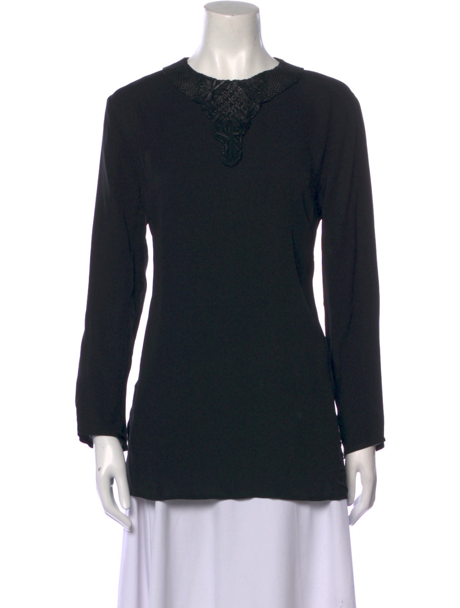 Ralph Lauren Black Label Crew Neck Long Sleeve Sweatshirt - Black Tops ...