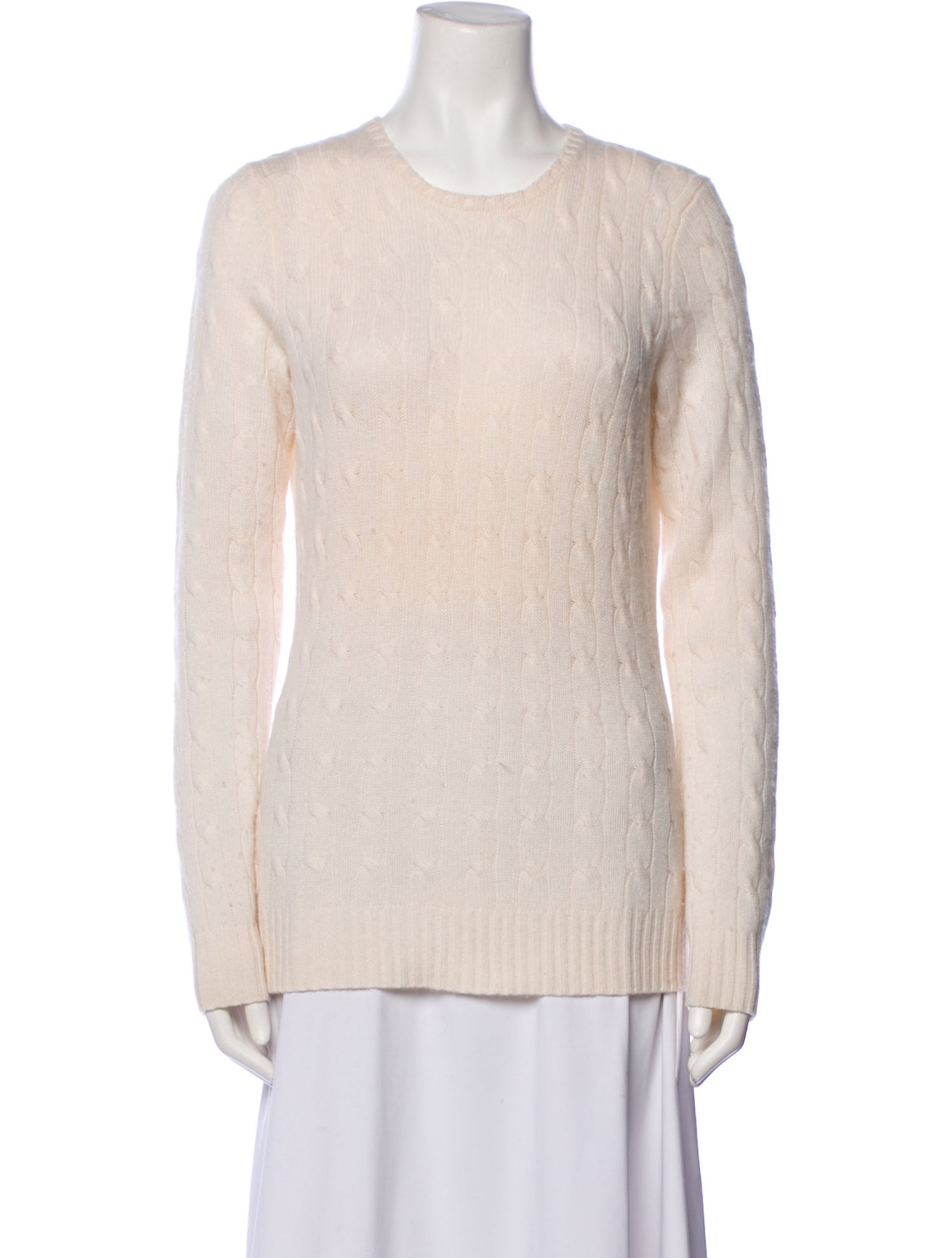 Ralph Lauren Black Label Cashmere Crew Neck Sweater - Neutrals Knitwear ...