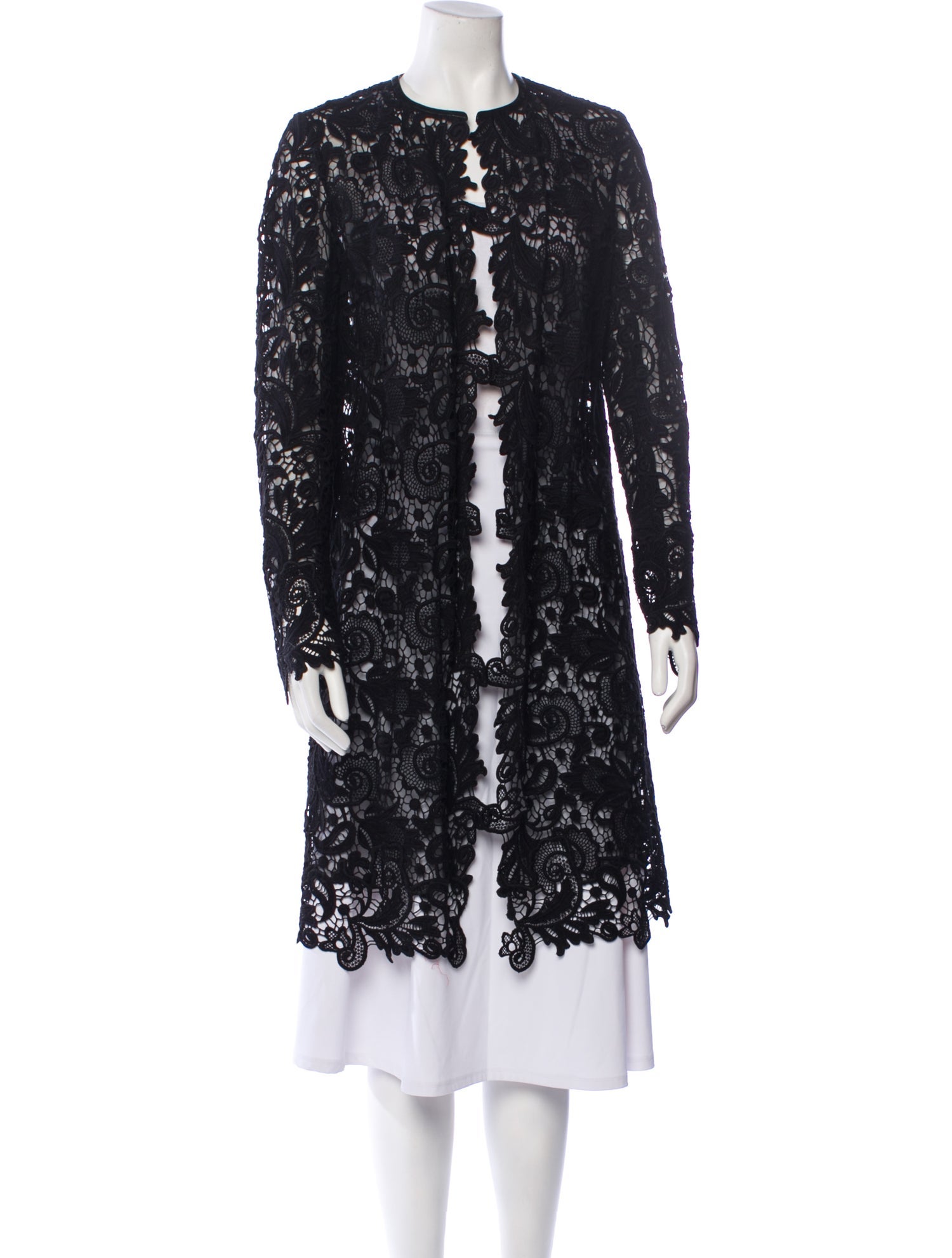 Ralph Lauren Black Label Lace Pattern Evening Jacket - Black Jackets ...