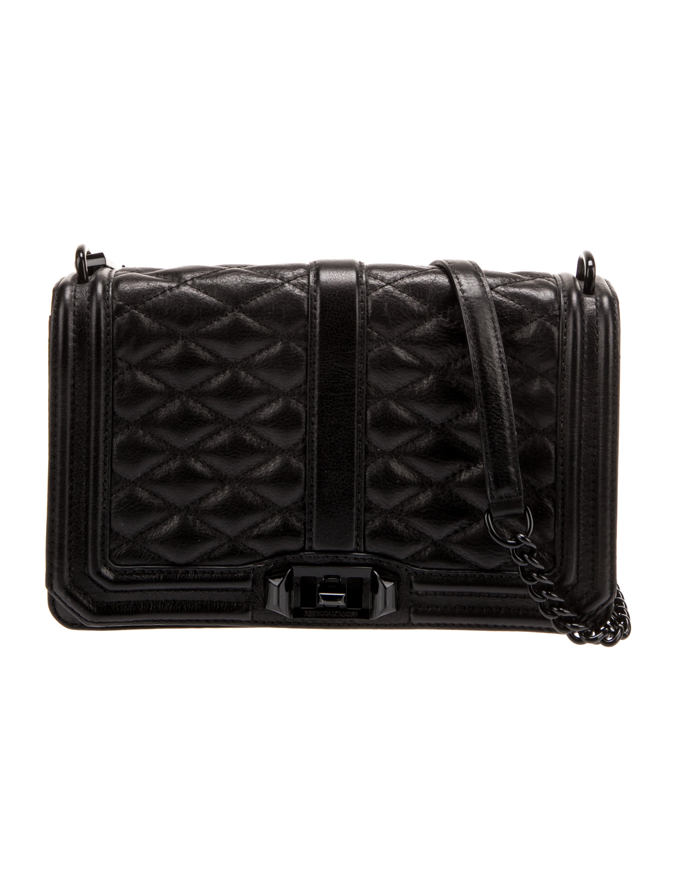 Rebecca Minkoff Quilted Leather Shoulder Bag - Black Shoulder Bags ...