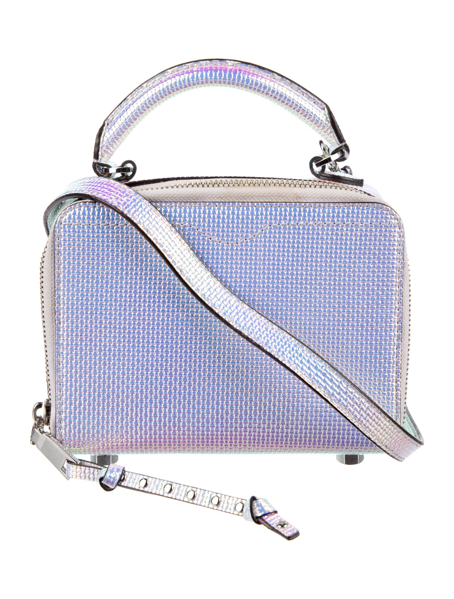 Rebecca Minkoff Metallic Coated Canvas Handle Bag - Metallic Crossbody ...