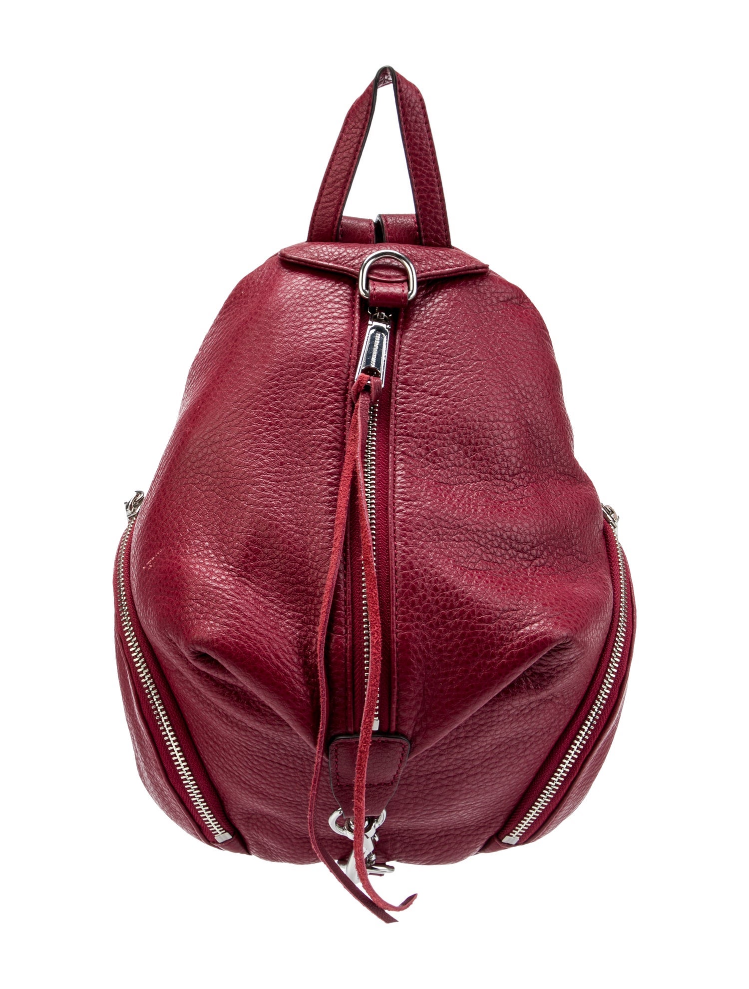 Rebecca Minkoff Leather Backpack - Burgundy Backpacks, Handbags ...