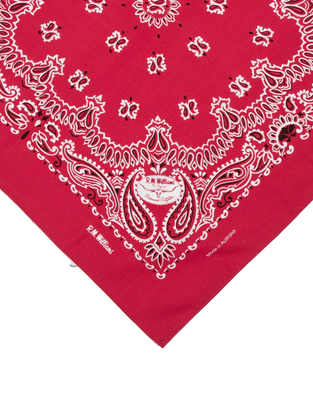 R.M. Williams Paisley Print Scarf - Red Scarves and Shawls, Accessories ...