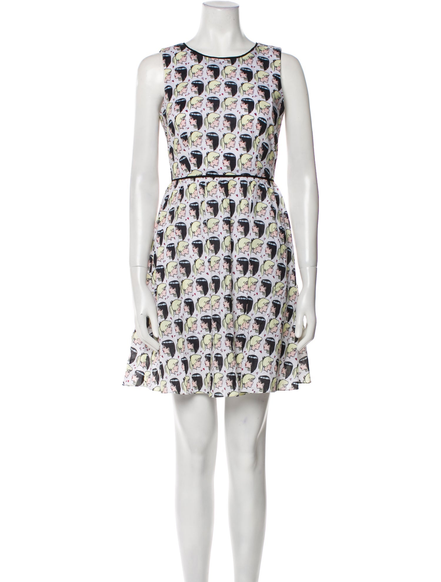 Rachel Antonoff Printed Mini Dress - Neutrals Dresses, Clothing ...