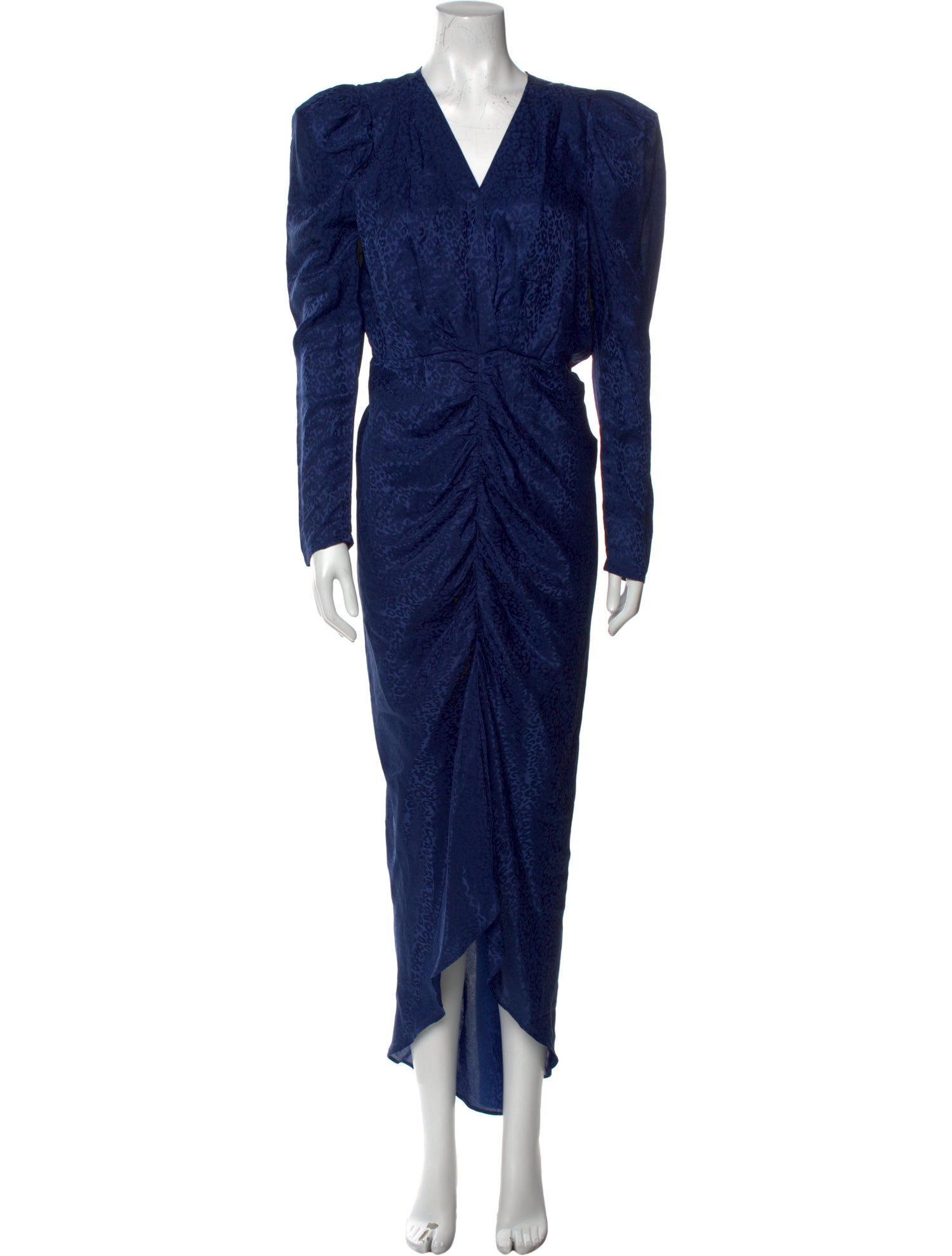 Ronny Kobo V-Neck Long Dress - Blue Dresses, Clothing - WRNNY42399 ...