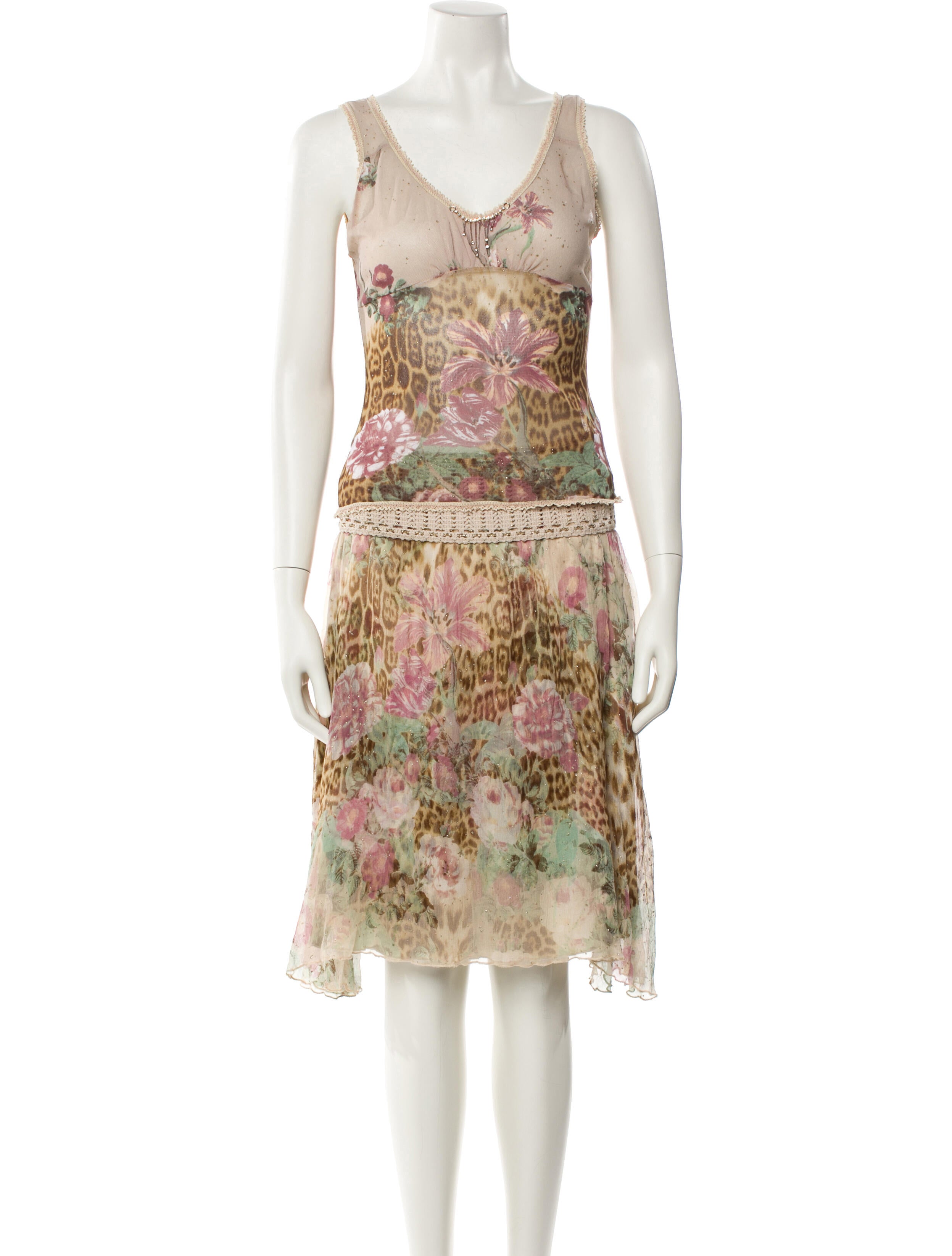 Class Roberto Cavalli Vintage 2000's Skirt Set - Gold Suits and Sets ...