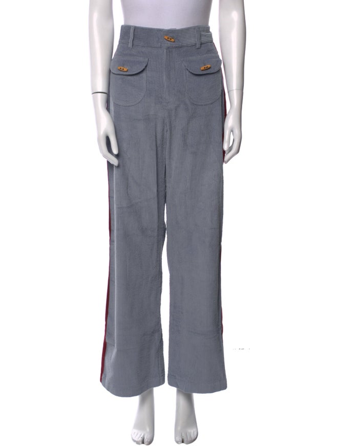 Mulberry Colorblock Pattern Wide Leg Pants w/ Tags - Black, 12" Rise ...