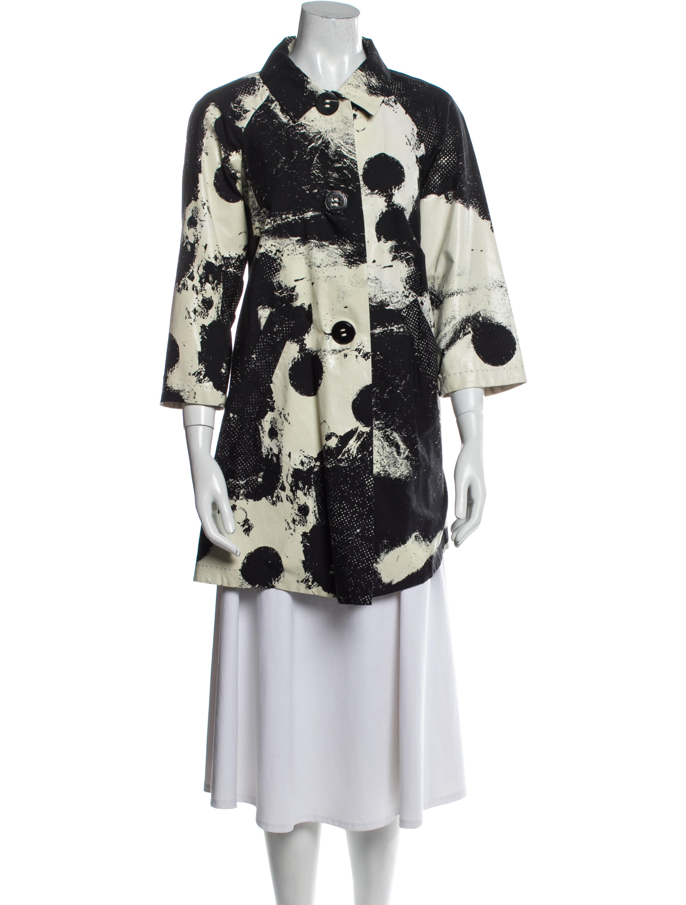 Rozae Nichols Printed Coat - Neutrals Coats, Clothing - WRQ21781 | The ...