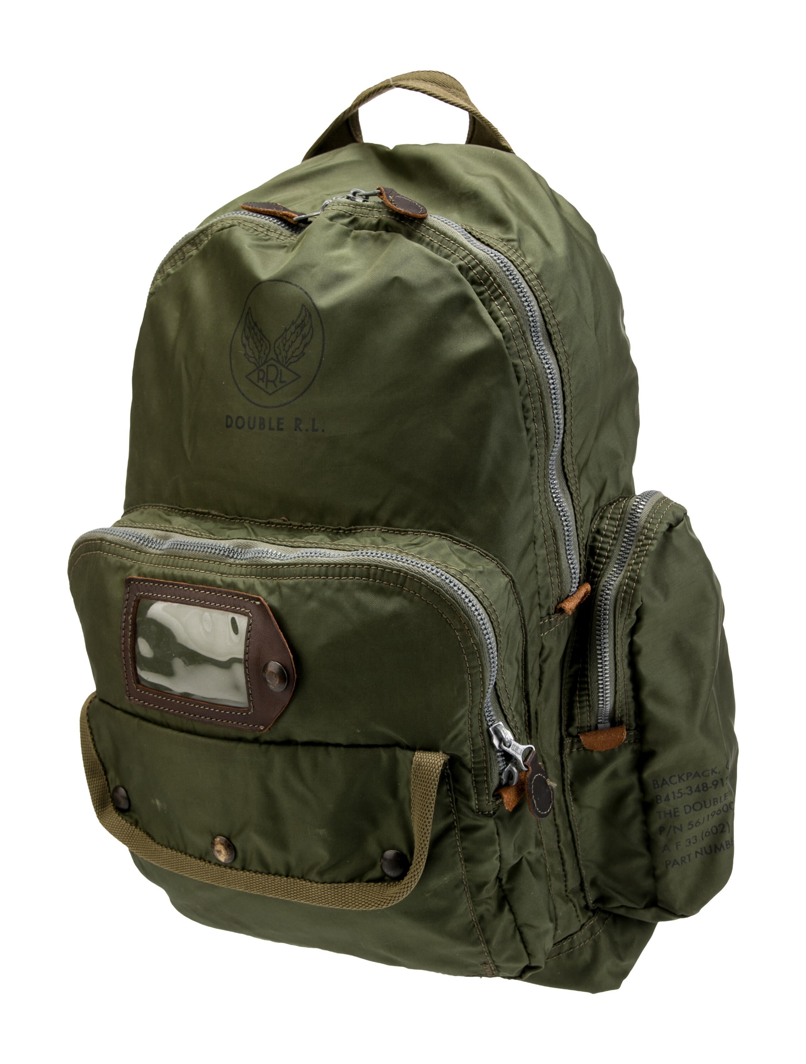 RRL & Co. Nylon Backpack - Green Backpacks, Bags - WRRLL29708 | The ...