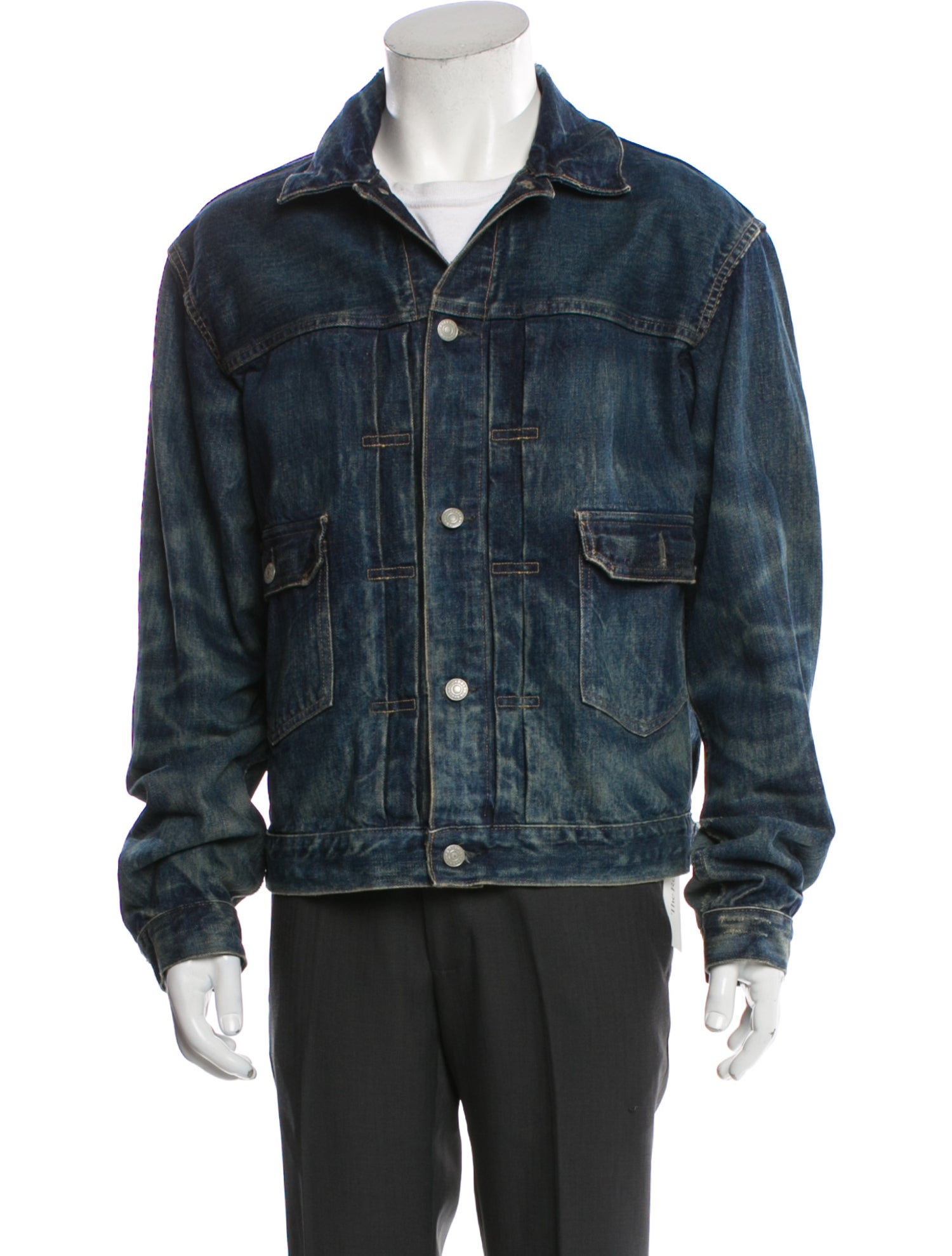 RRL & Co. Signature Logo Denim Jacket - Blue Outerwear, Clothing ...