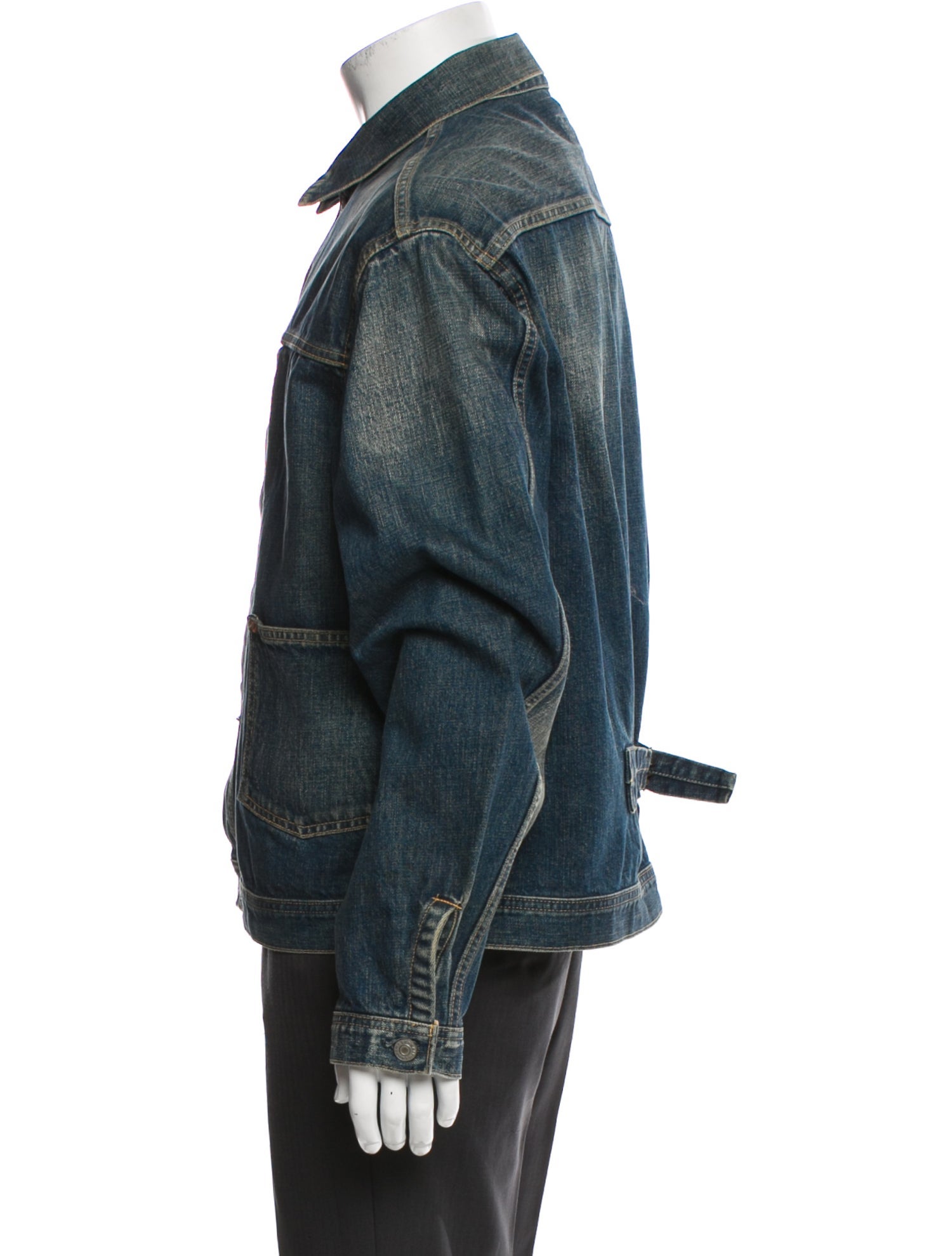 RRL & Co. Signature Logo Denim Jacket - Blue Outerwear, Clothing ...