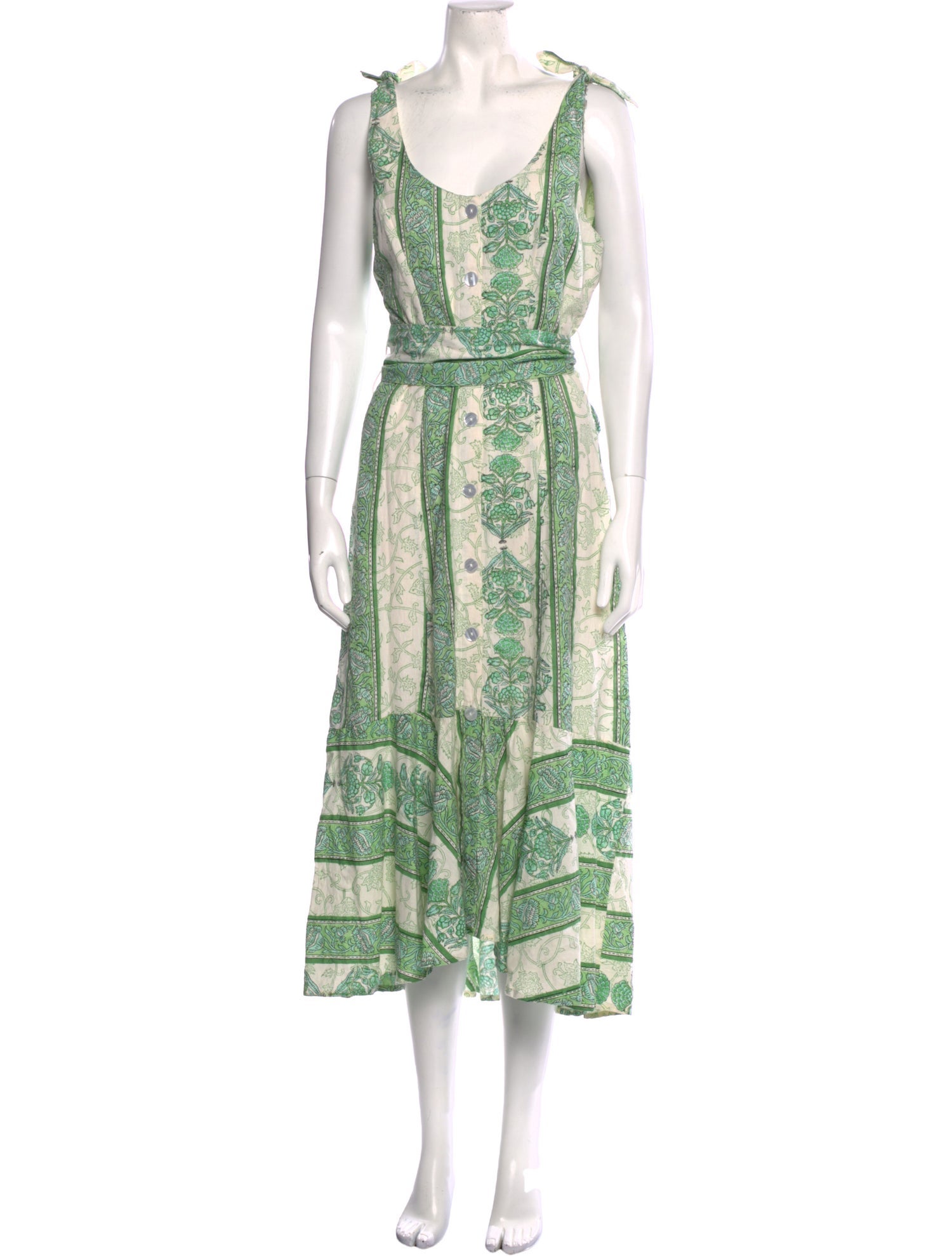 Roller Rabbit Floral Print Long Dress - Neutrals Dresses, Clothing ...