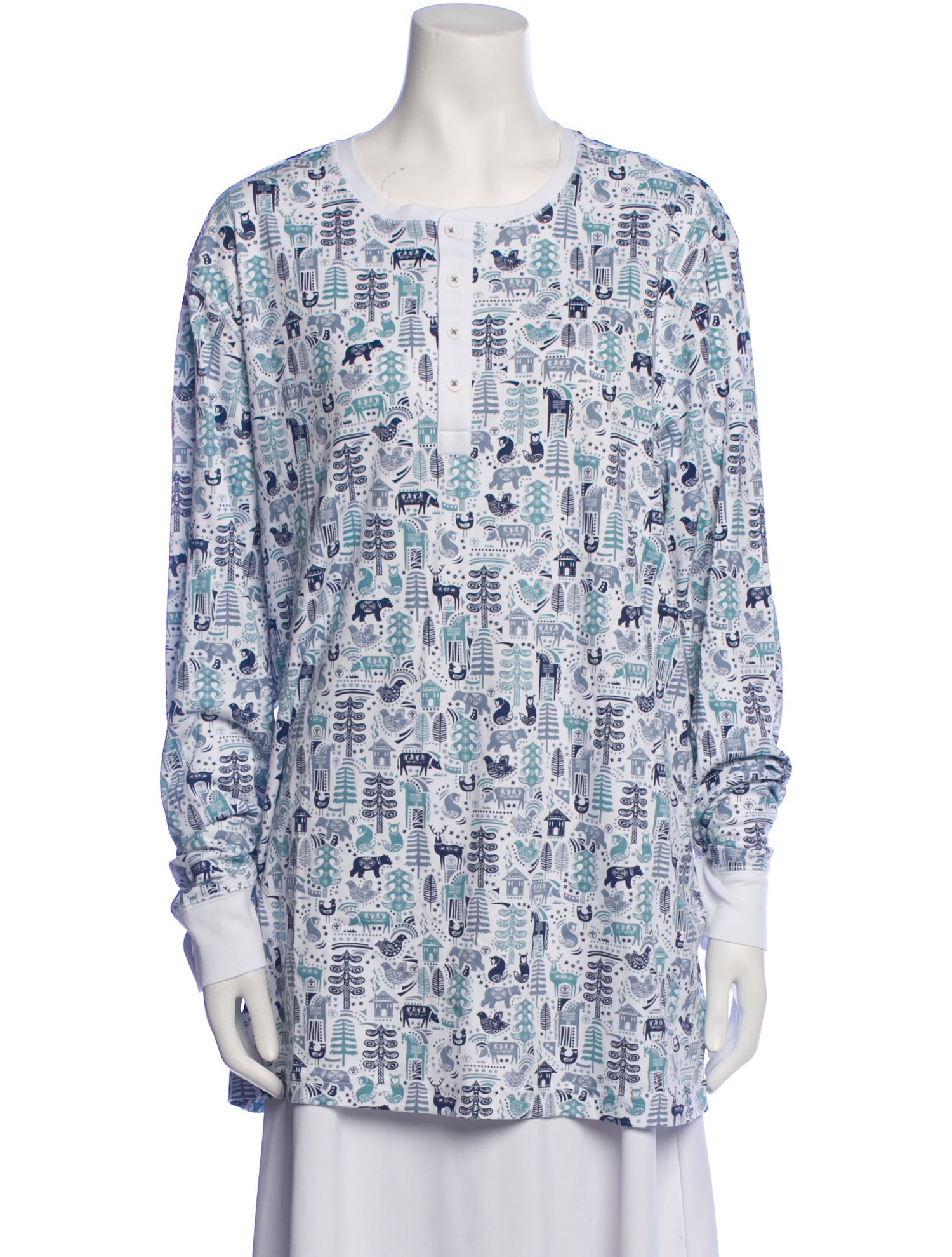 Roller Rabbit Printed Pajamas - Blue Loungewear, Clothing - WRROA27654 ...