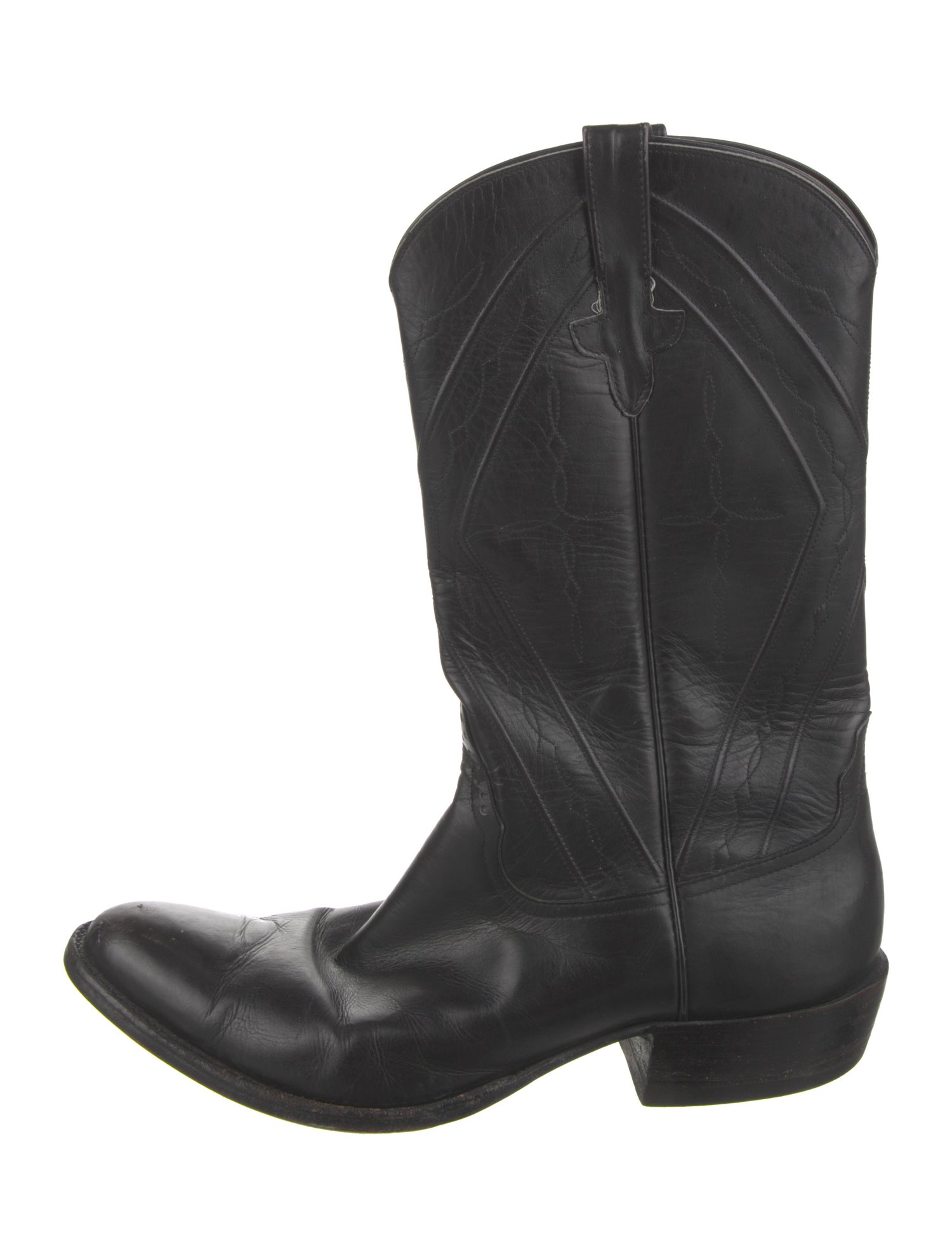 Rios of Mercedes Leather Western Boots - Black Boots, Shoes ...
