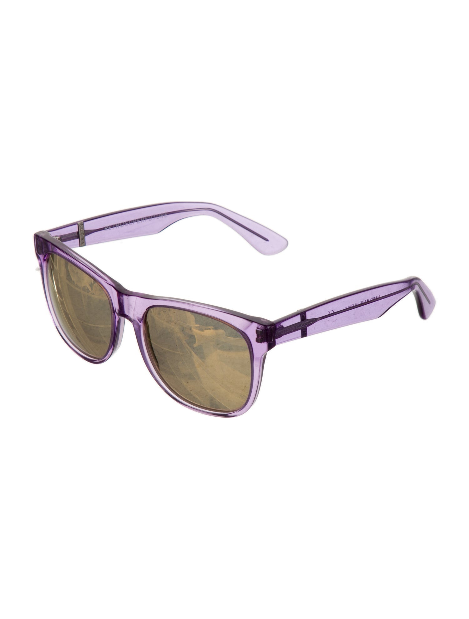RetroSuperFuture Wayfarer Mirrored Sunglasses - Purple Sunglasses ...