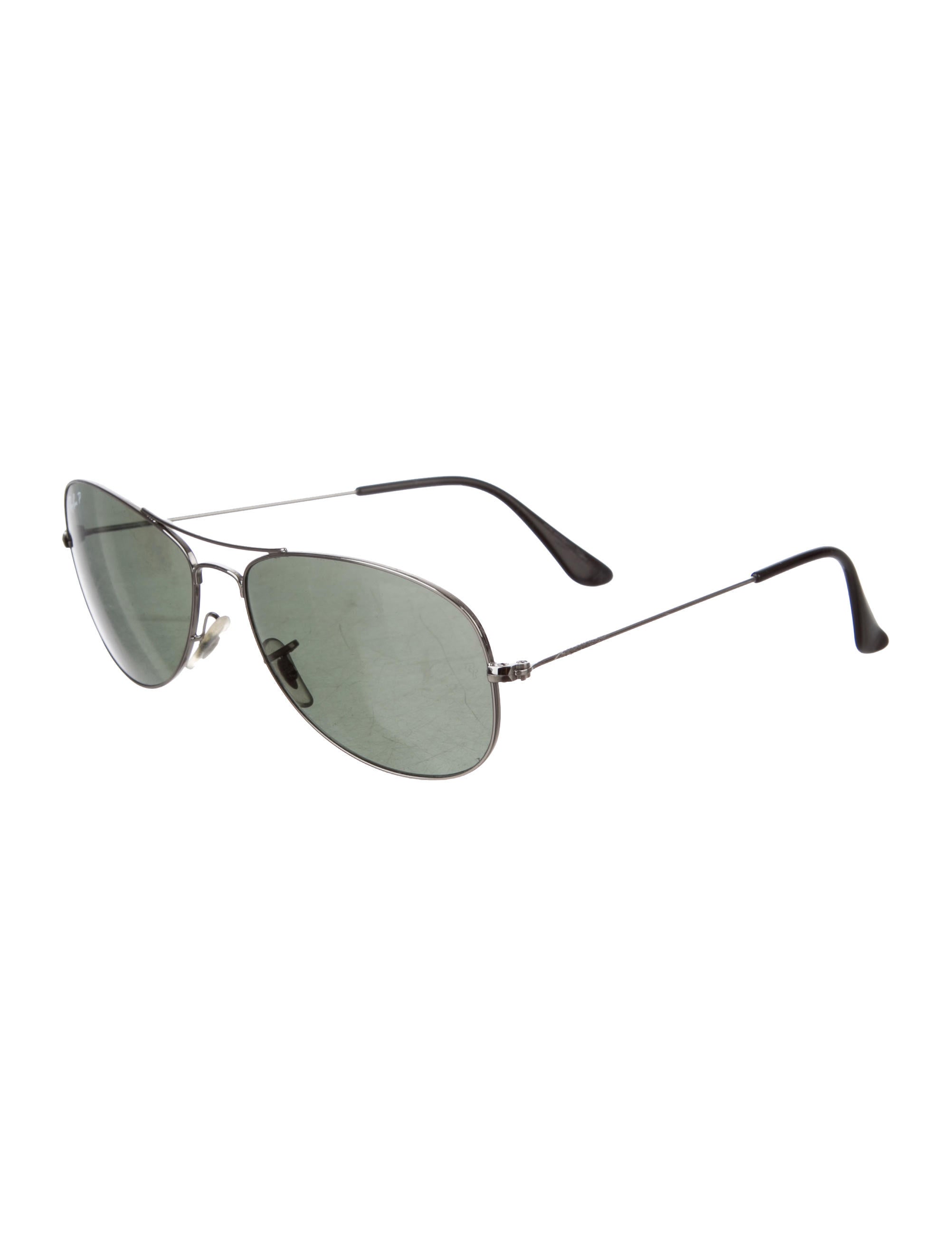 Ray-Ban Polarized Aviator Sunglasses - Silver Sunglasses, Accessories ...