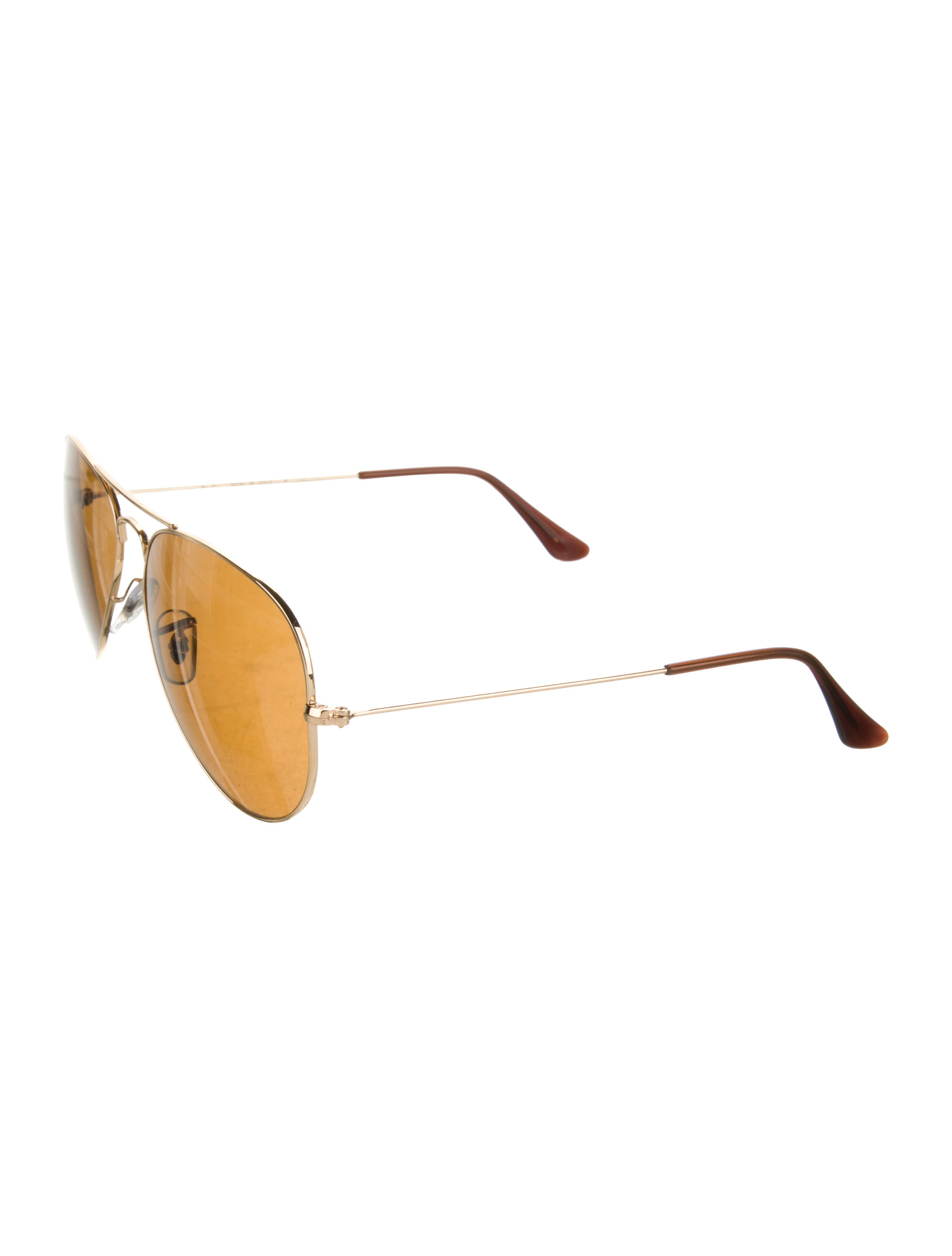 Ray-Ban Aviator Tinted Sunglasses - Gold Sunglasses, Accessories ...