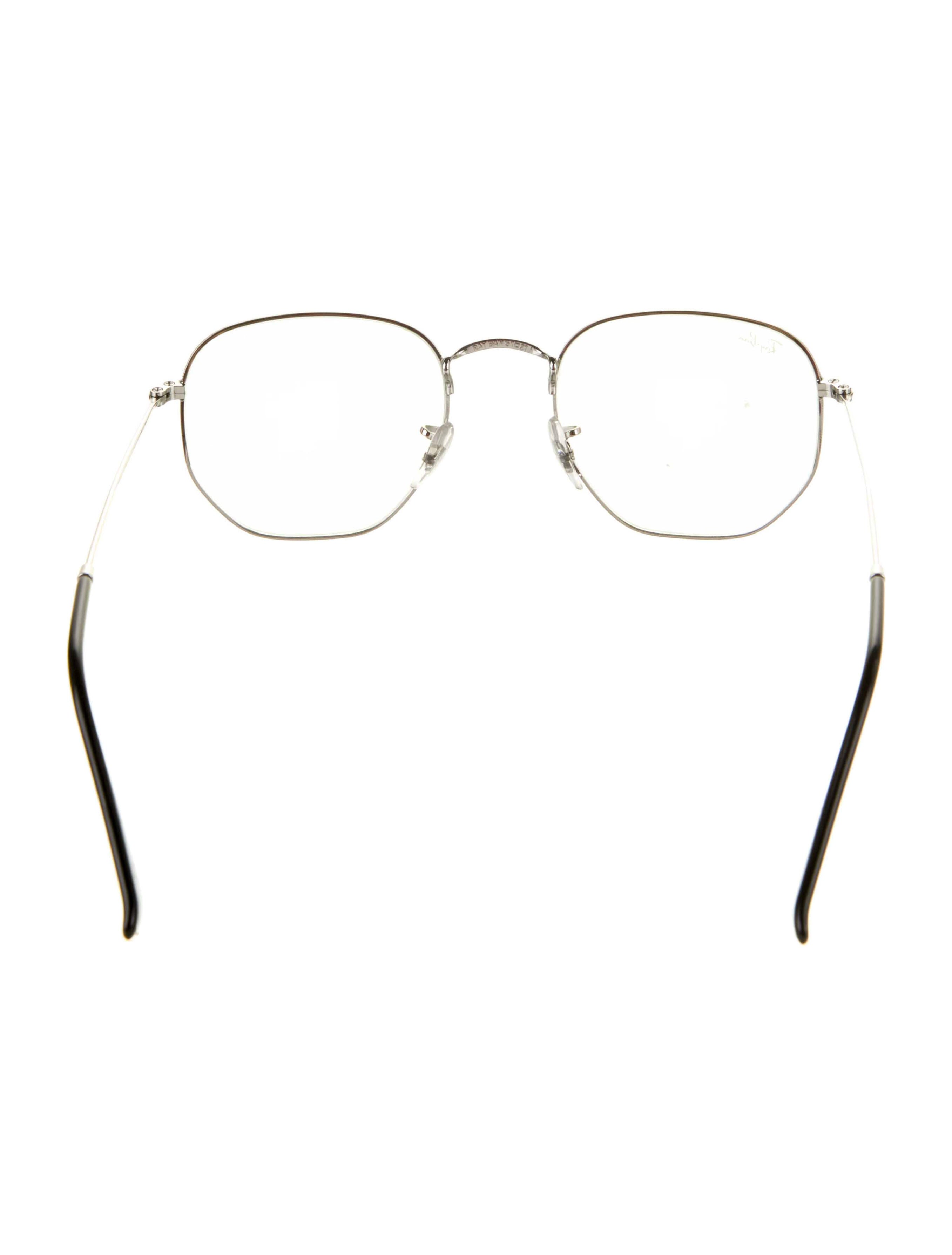 Ray-Ban Hexagonal Round Eyeglasses - Silver Eyeglasses, Accessories ...