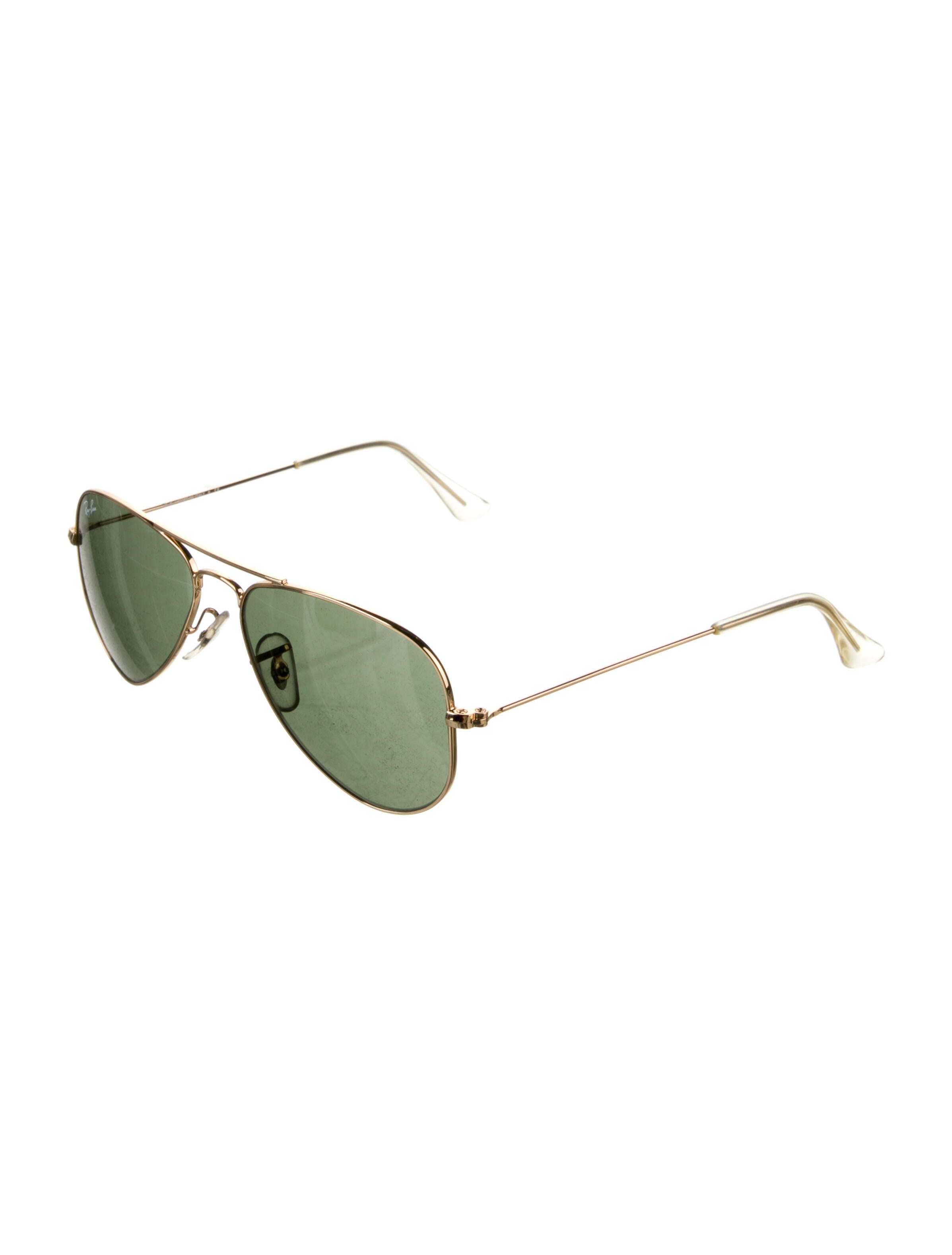 Ray-Ban Flash Lens Aviator Sunglasses - Gold Sunglasses, Accessories ...