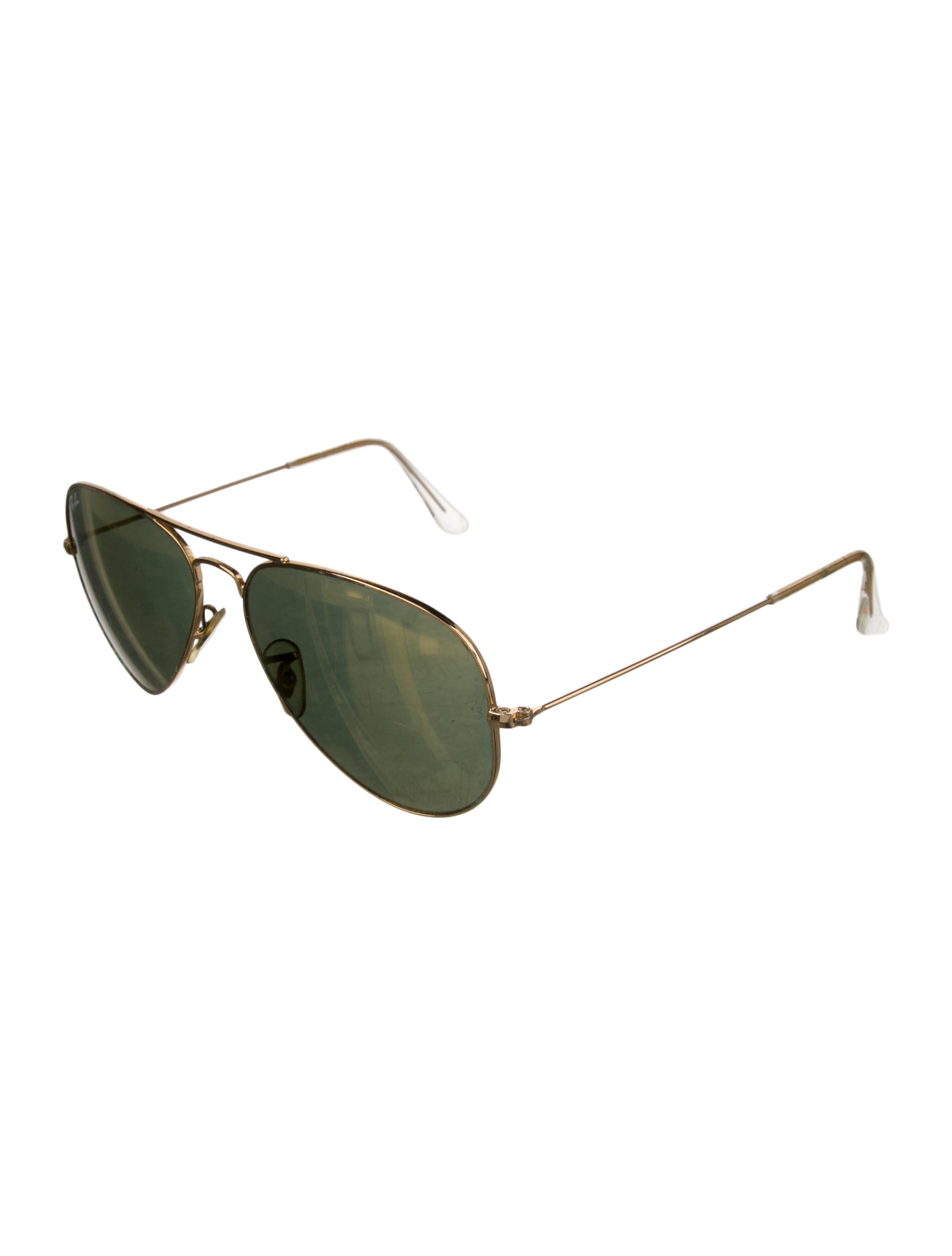 Ray-Ban Aviator Mirrored Sunglasses - Gold Sunglasses, Accessories ...