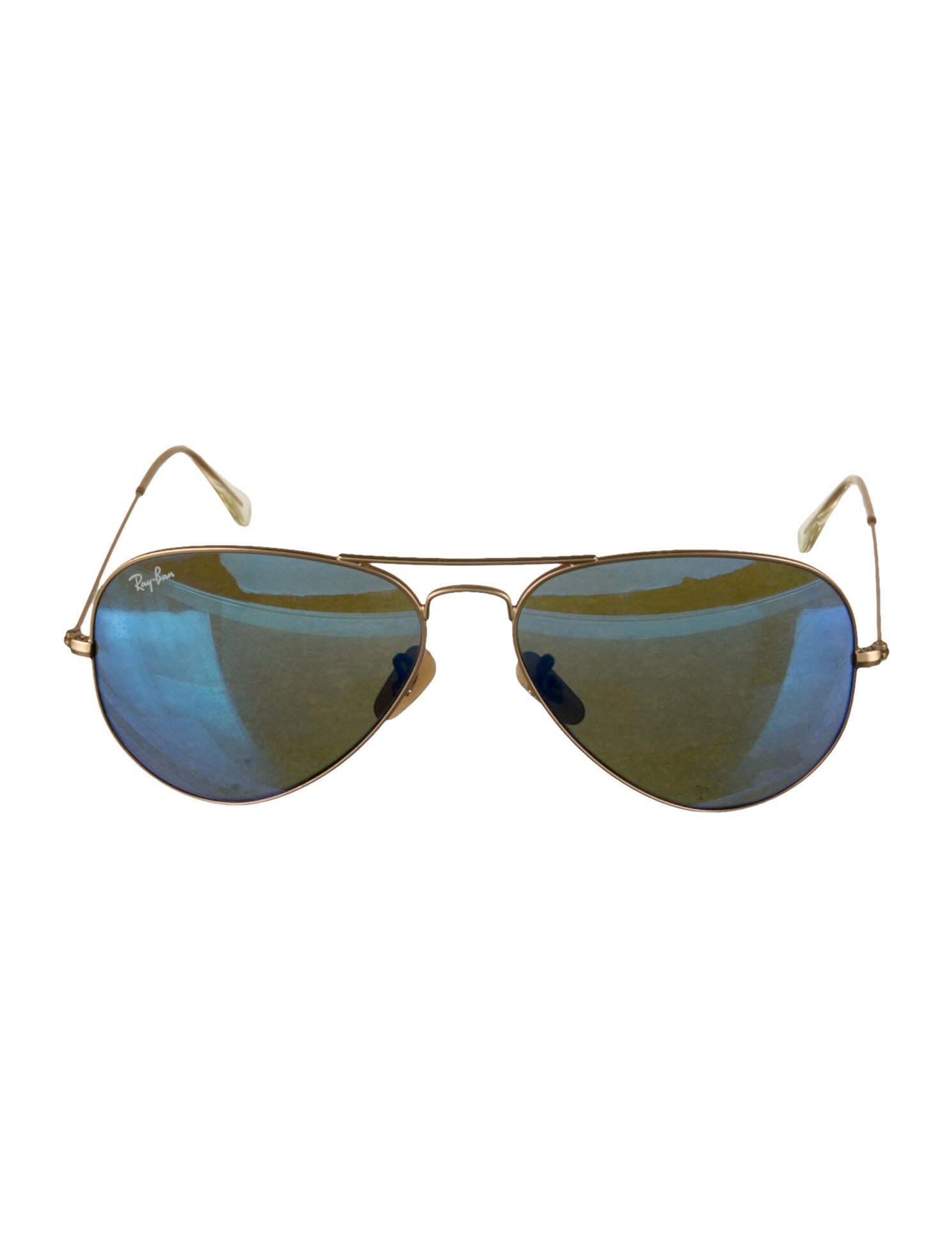 Ray-Ban Aviator Mirrored Sunglasses - Gold Sunglasses, Accessories ...