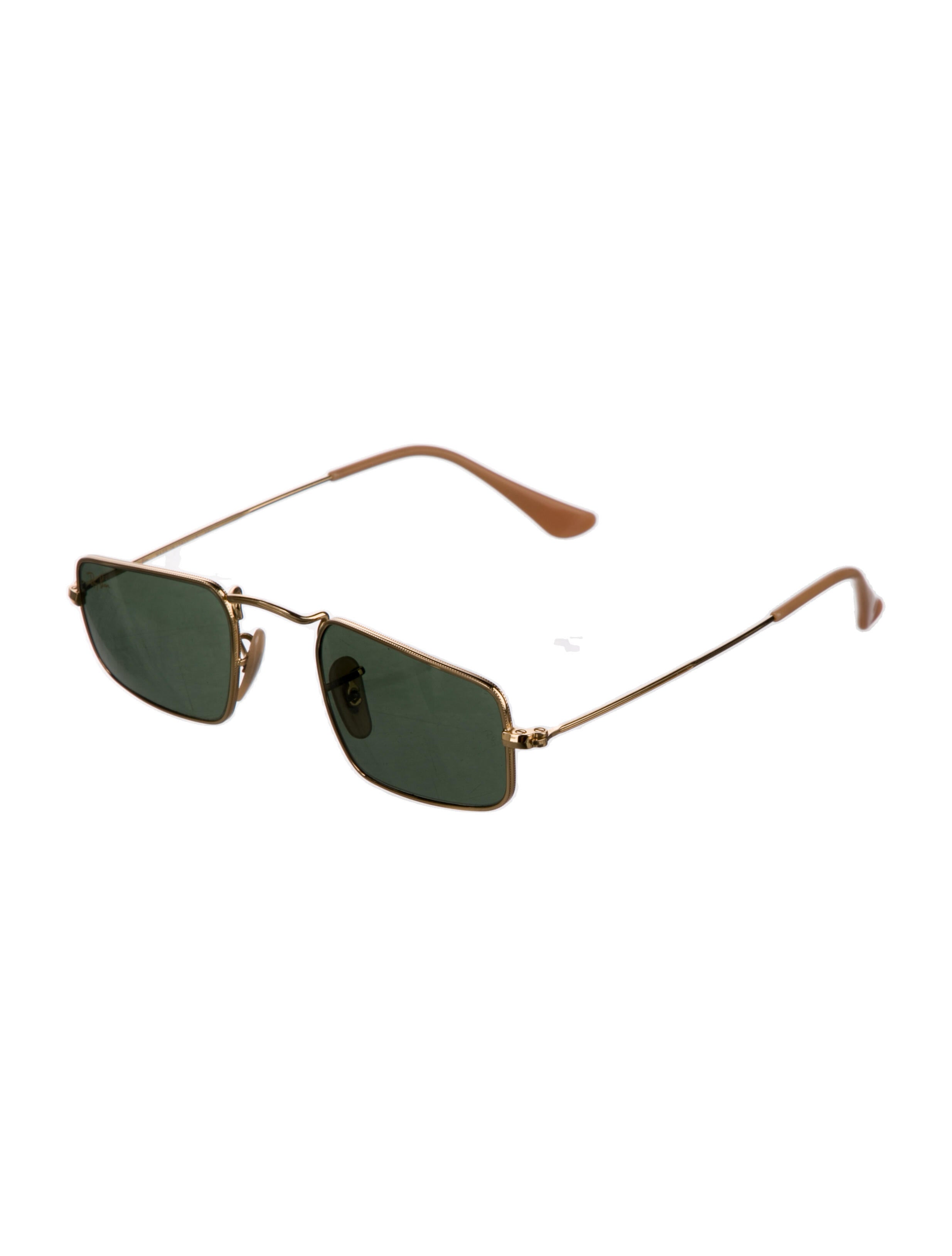 Ray-Ban Julie Square Sunglasses - Gold Sunglasses, Accessories ...