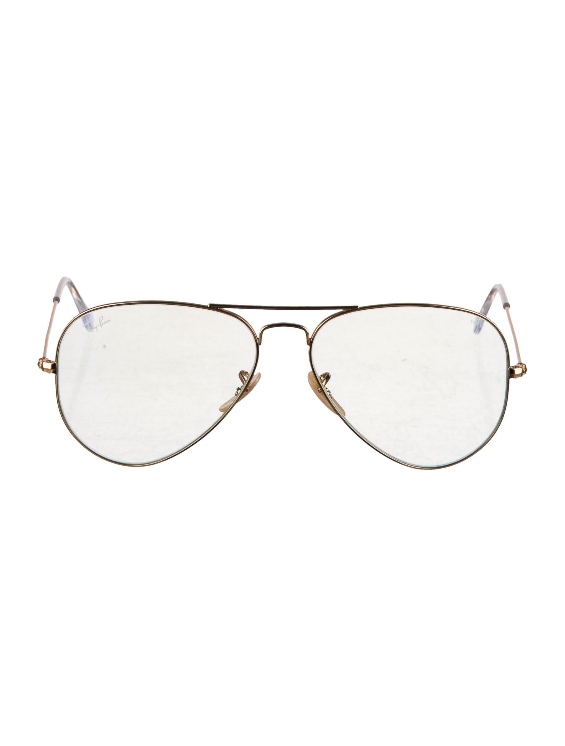 Ray-Ban Aviator Eyeglasses - Gold Eyeglasses, Accessories - WRX77860 ...