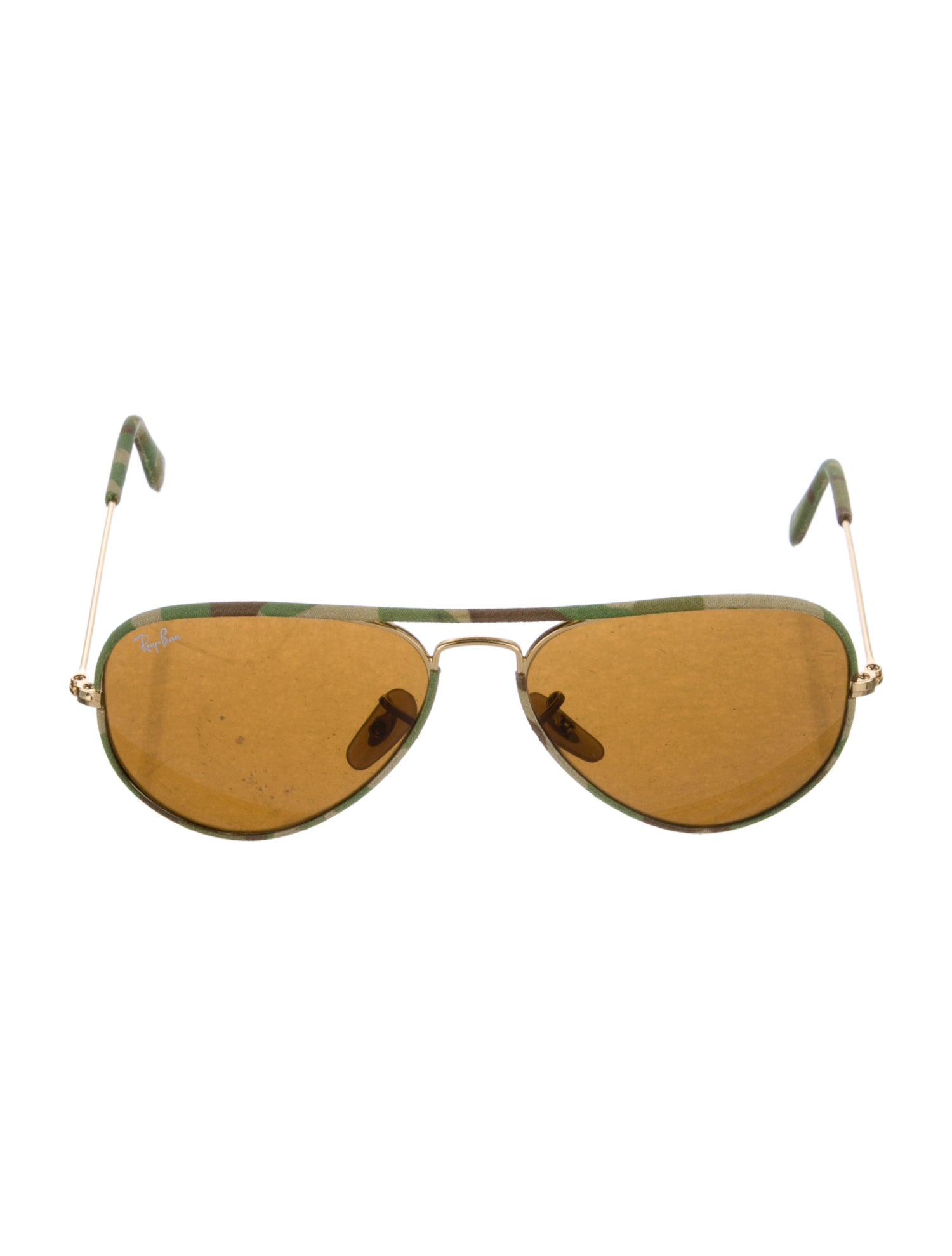Ray-Ban Aviator Tinted Sunglasses - Green Sunglasses, Accessories ...