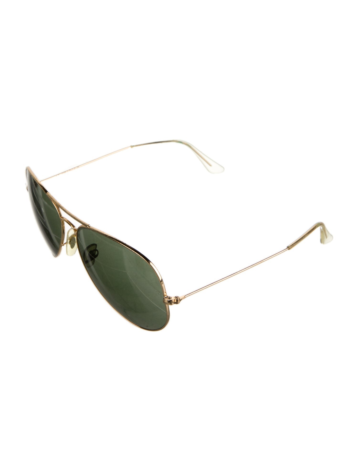 Ray-Ban Flash Lens Aviator Sunglasses - Gold Sunglasses, Accessories ...
