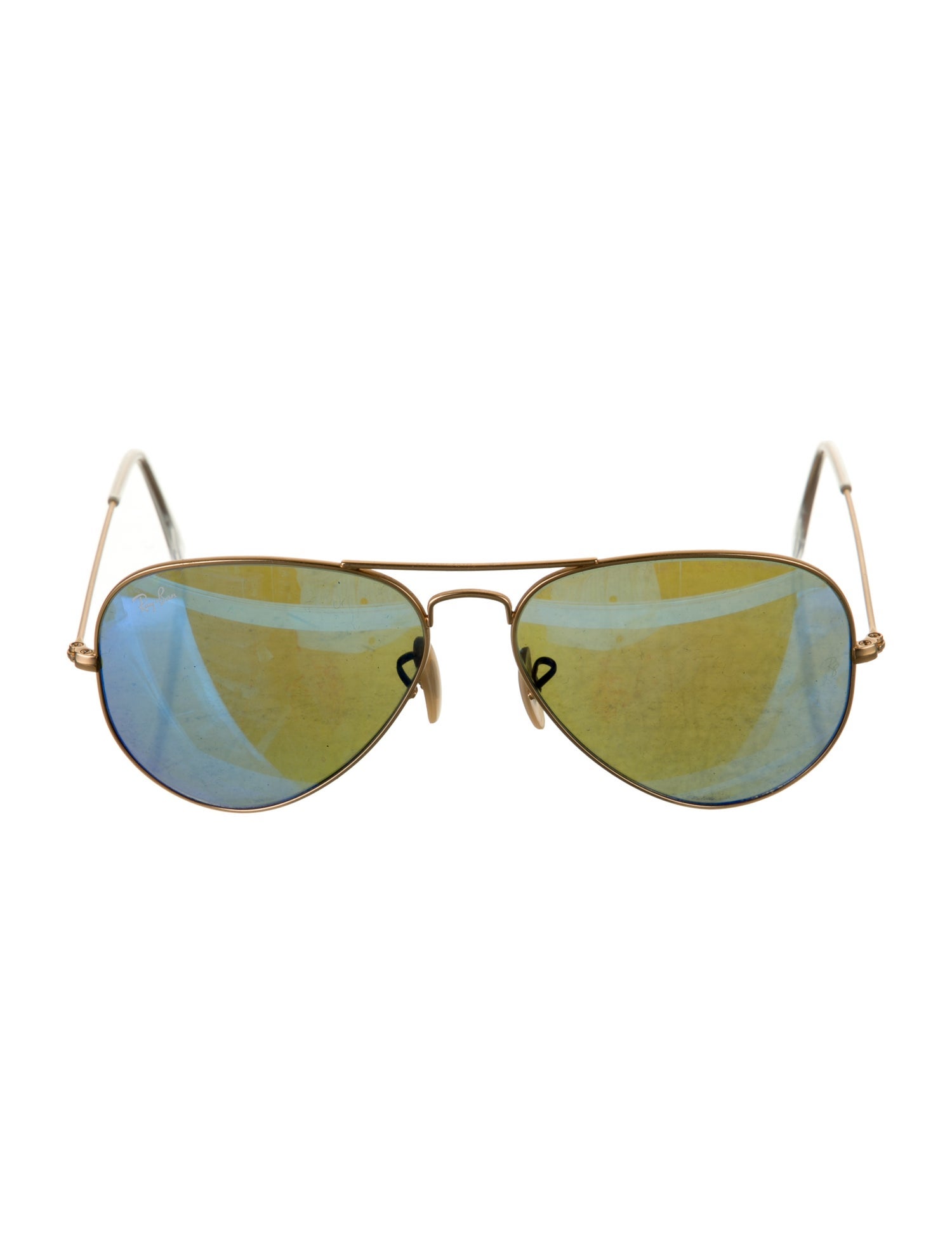 Ray-Ban Aviator Mirrored Sunglasses - Gold Sunglasses, Accessories ...