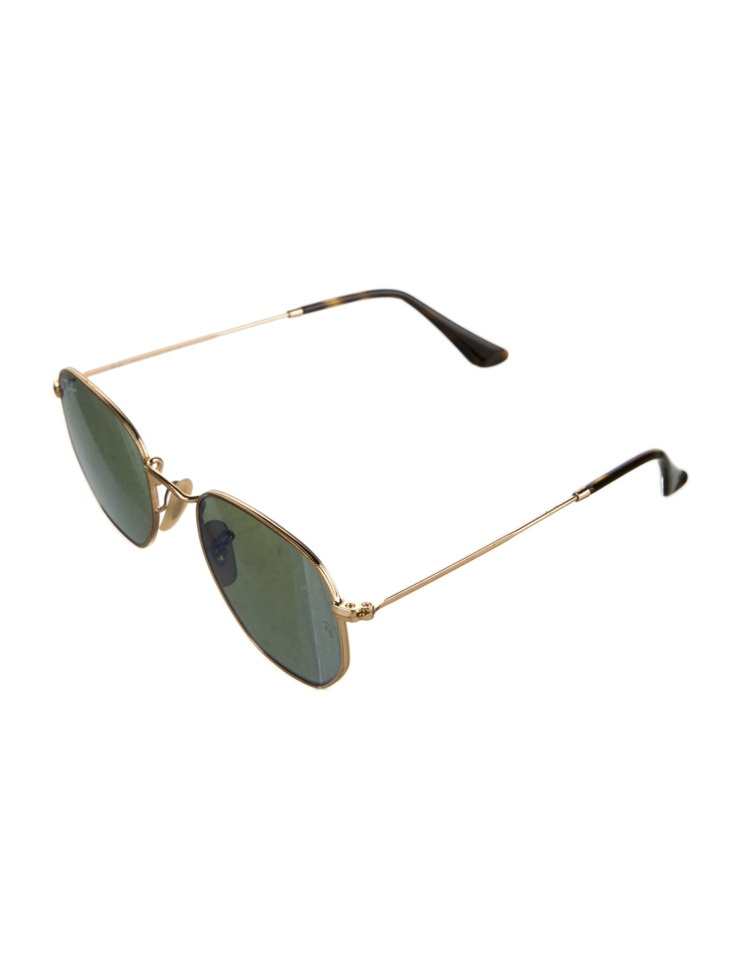 Ray-Ban Hexagonal Aviator Sunglasses - Gold Sunglasses, Accessories ...