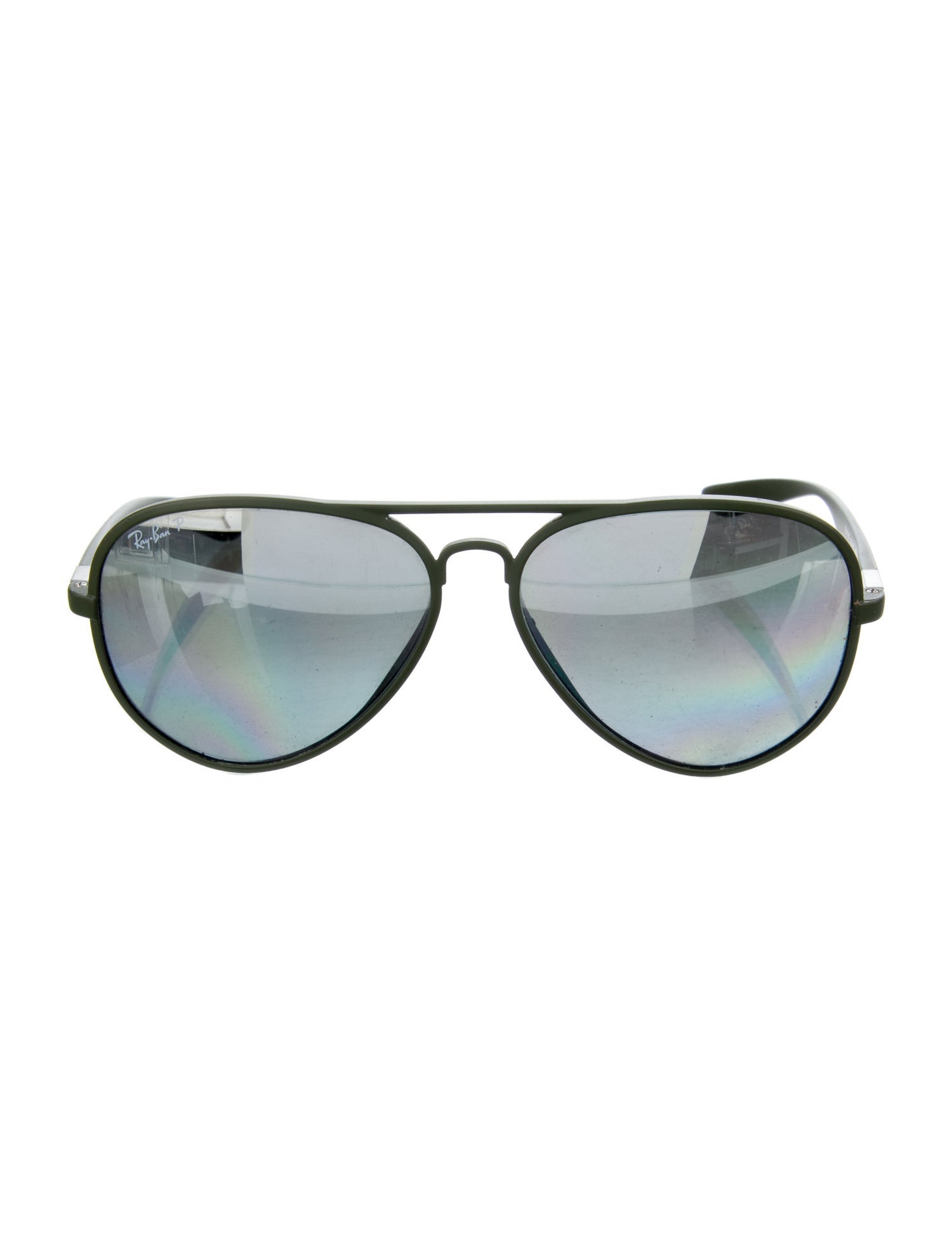 Ray-Ban Aviator Mirrored Sunglasses - Green Sunglasses, Accessories ...