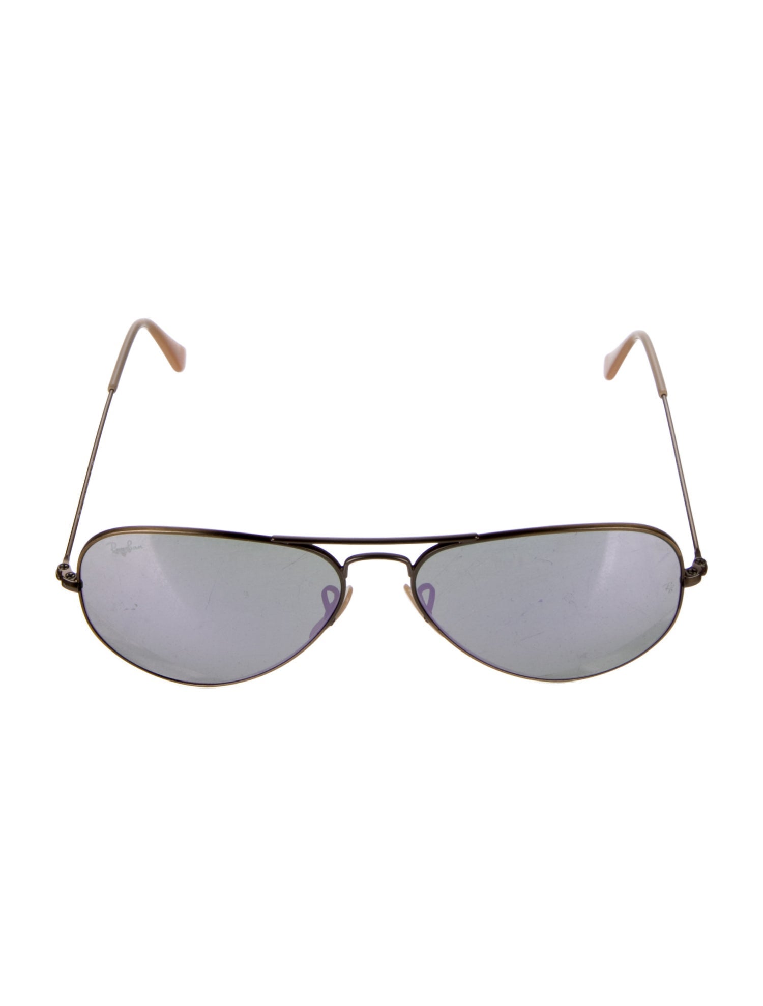 Ray-Ban Flash Lenses Aviator Sunglasses - Gold Sunglasses, Accessories ...
