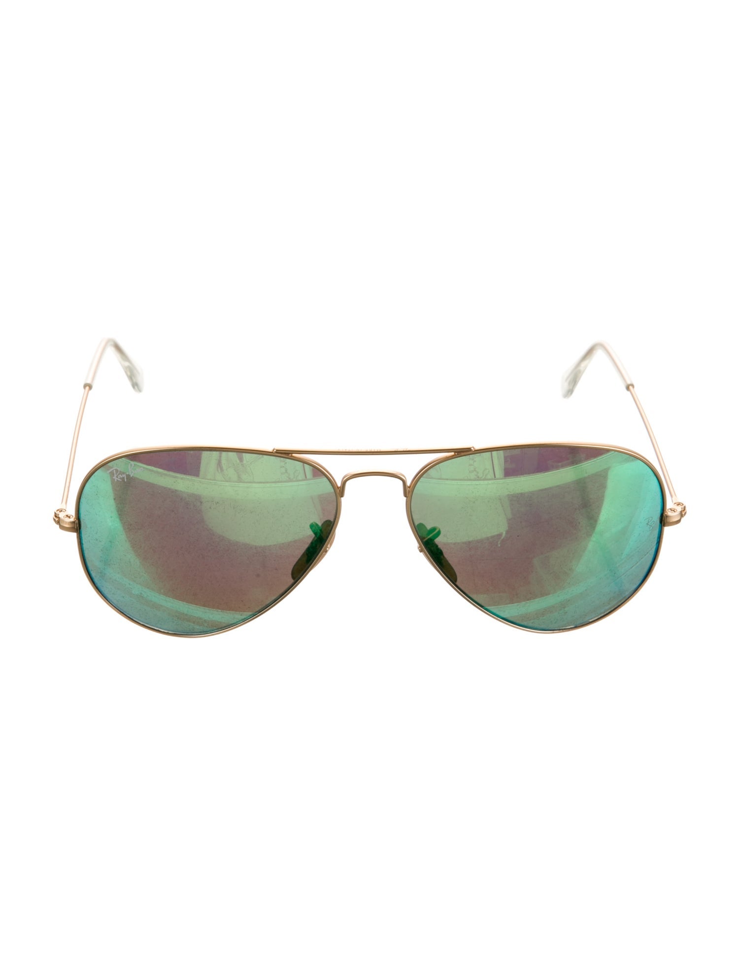 Ray-Ban Aviator Mirrored Sunglasses - Gold Sunglasses, Accessories ...