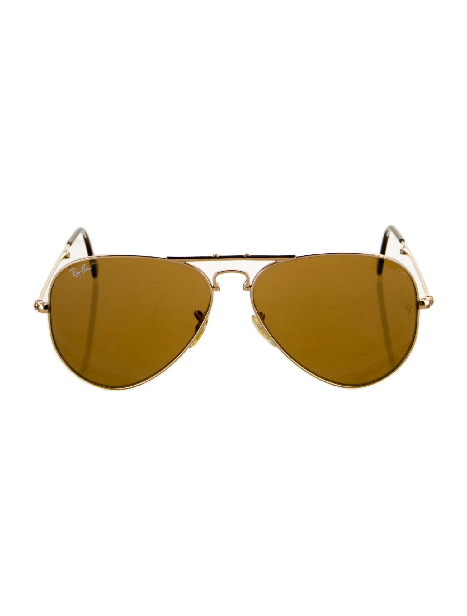 Ray-Ban Folding Aviator Sunglasses - Gold Sunglasses, Accessories ...