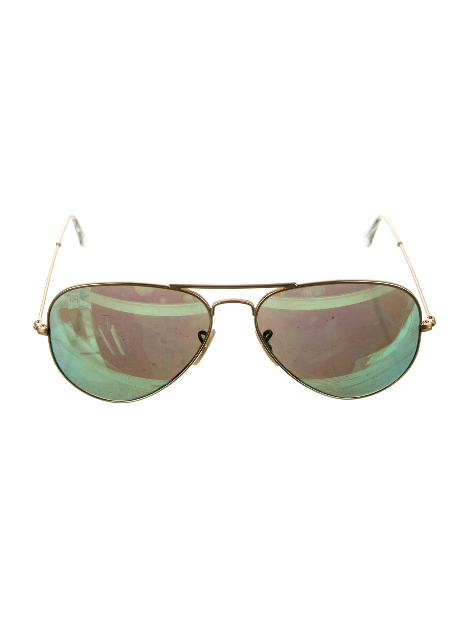 Ray-Ban Aviator Mirrored Sunglasses - Gold Sunglasses, Accessories ...