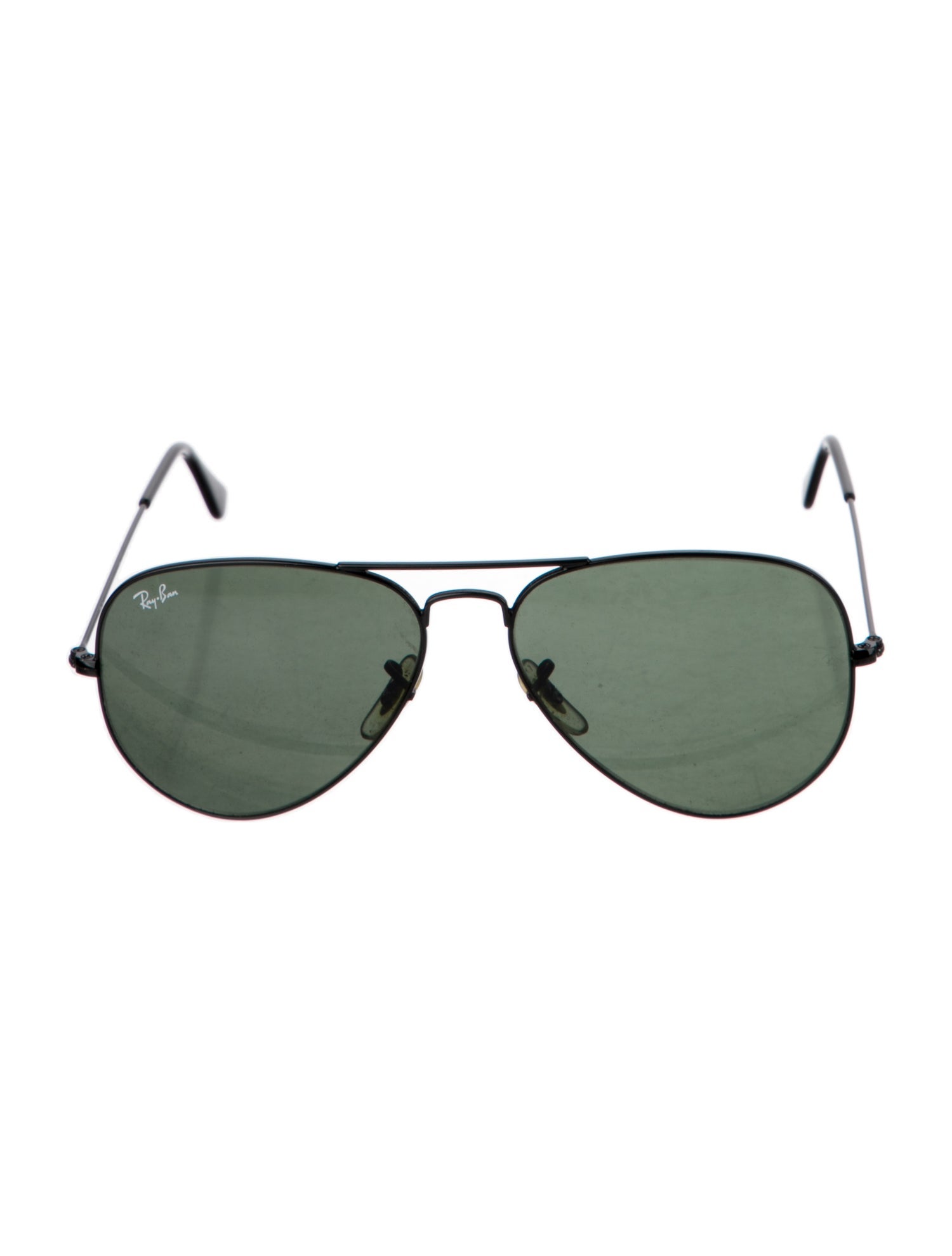 Ray-Ban Total Black Large Aviator Sunglasses - Black Sunglasses ...