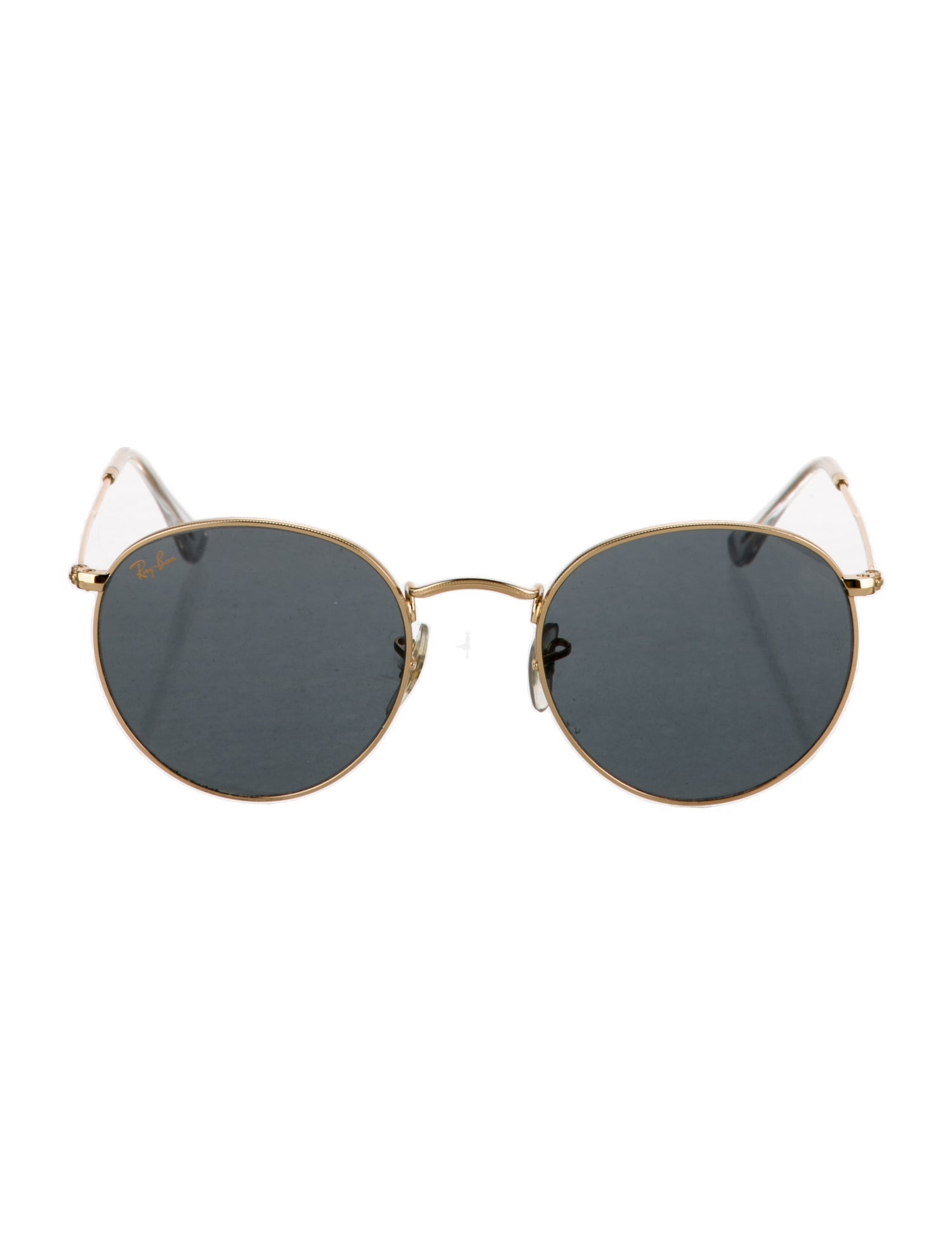 Ray-Ban Round Tinted Sunglasses - Gold Sunglasses, Accessories ...