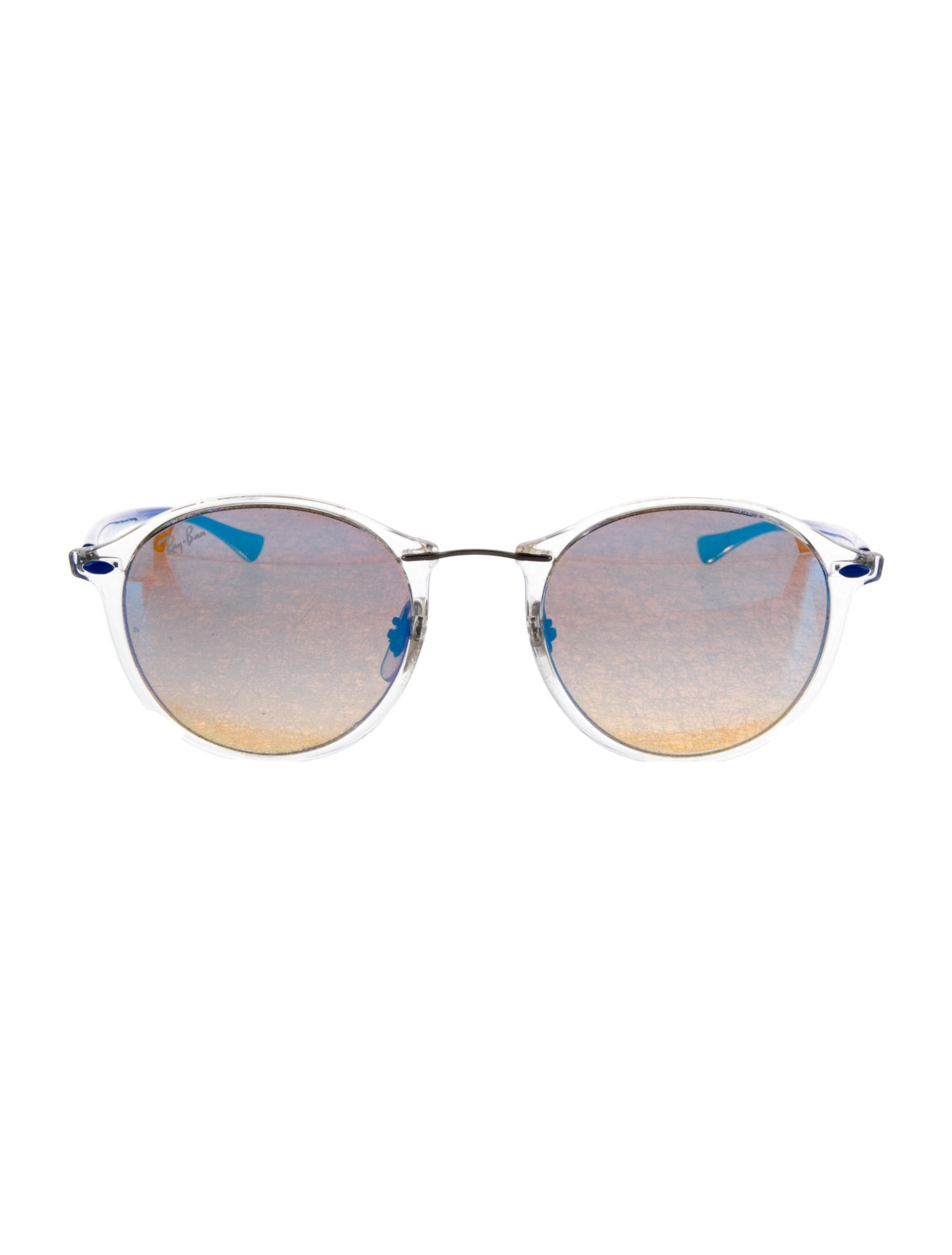 Ray Ban Round Mirrored Sunglasses Gold Sunglasses Accessories Wrx86628 The Realreal