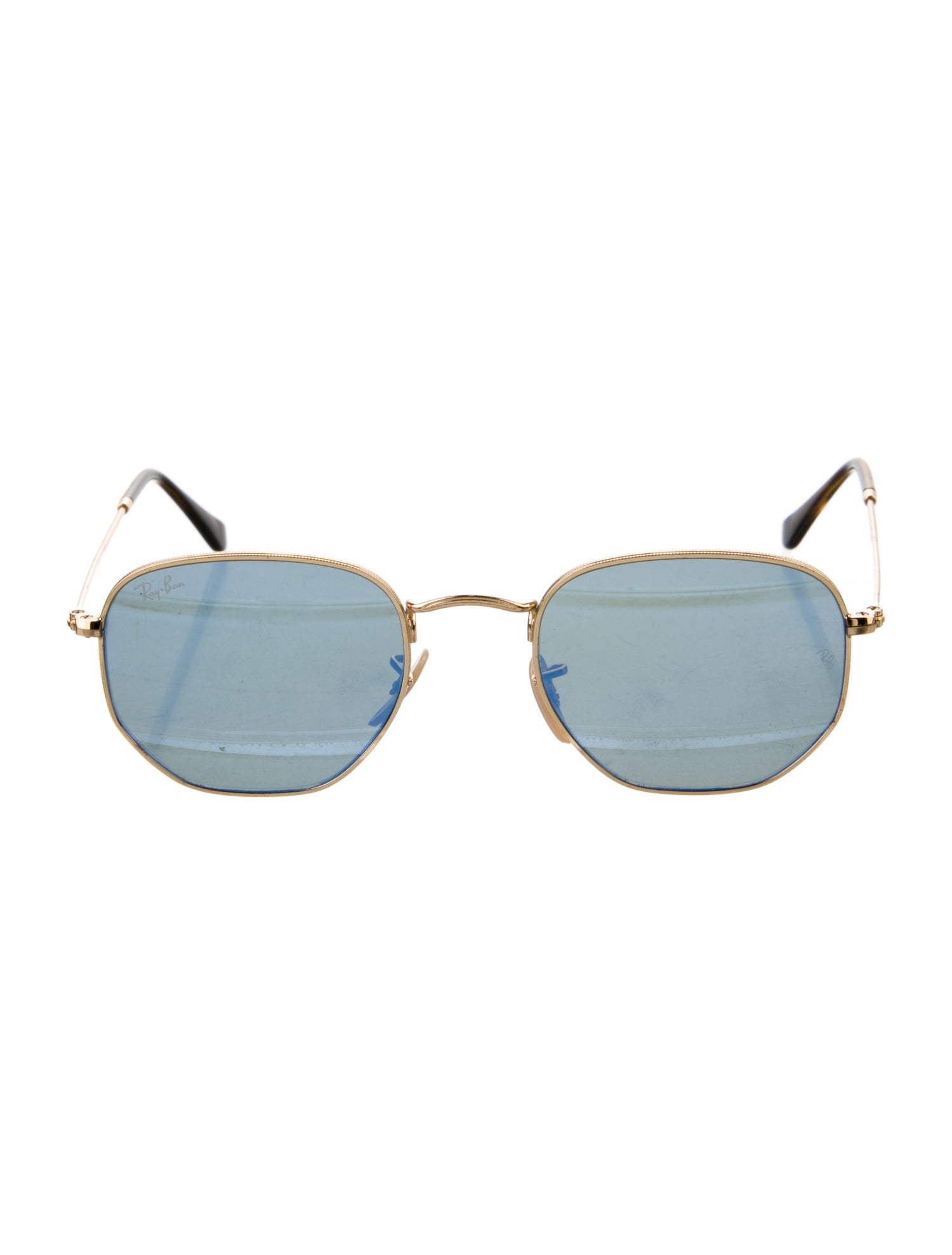 Ray-Ban Hexagonal Square Sunglasses - Gold Sunglasses, Accessories ...