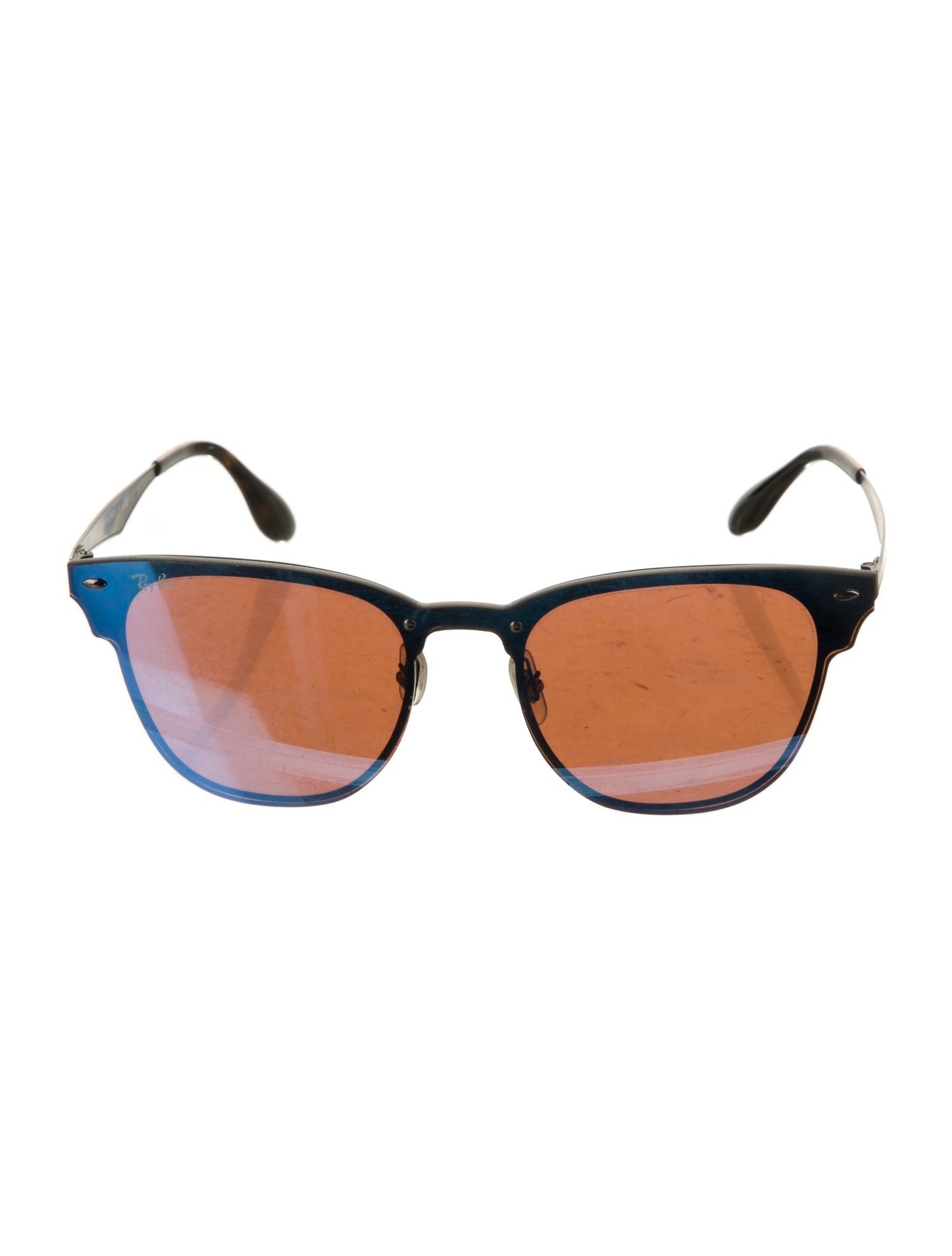 Ray-Ban Blaze Clubmaster Wayfarer Sunglasses - Brown Sunglasses ...