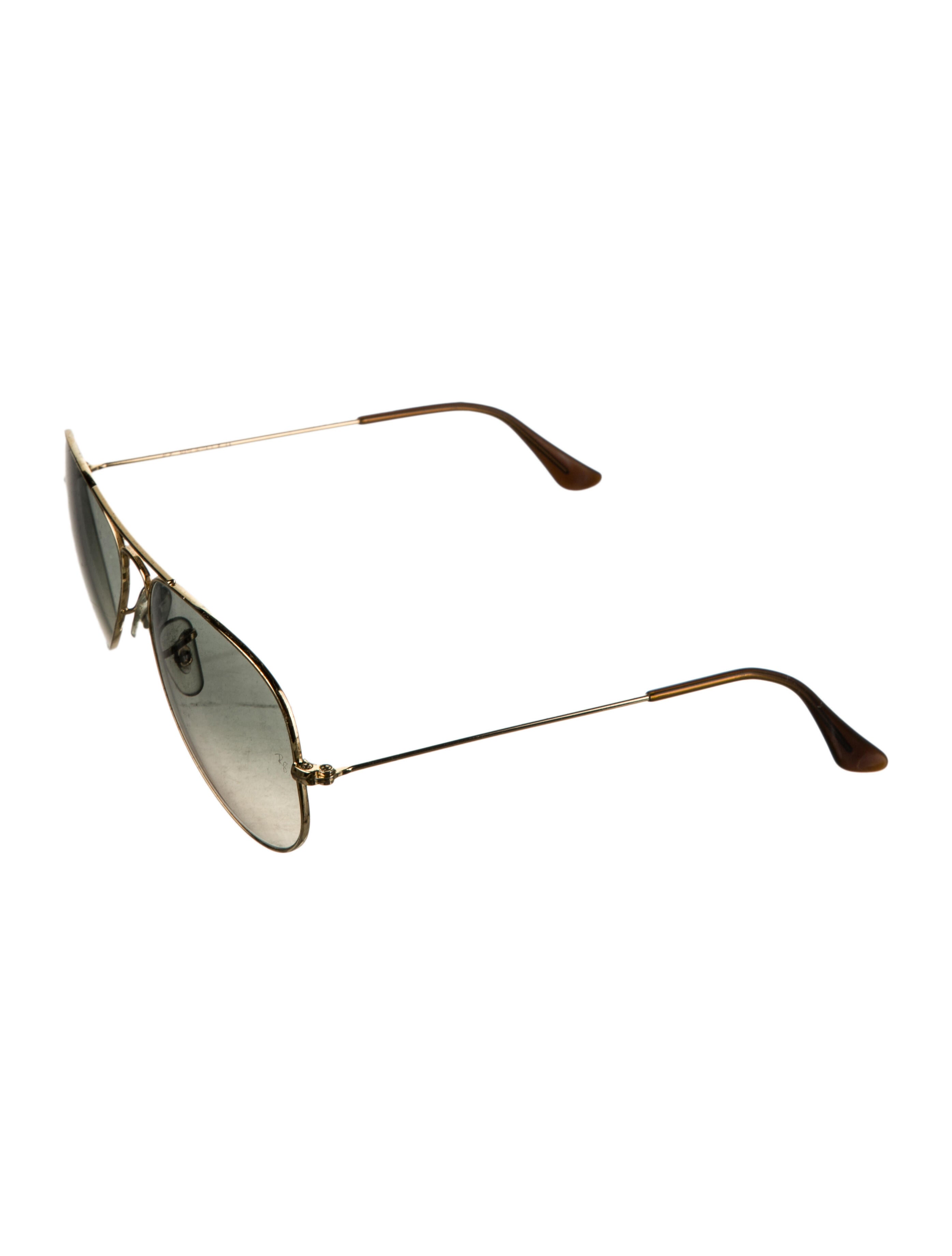 Ray-Ban Gradient Aviator Sunglasses - Black Sunglasses, Accessories ...