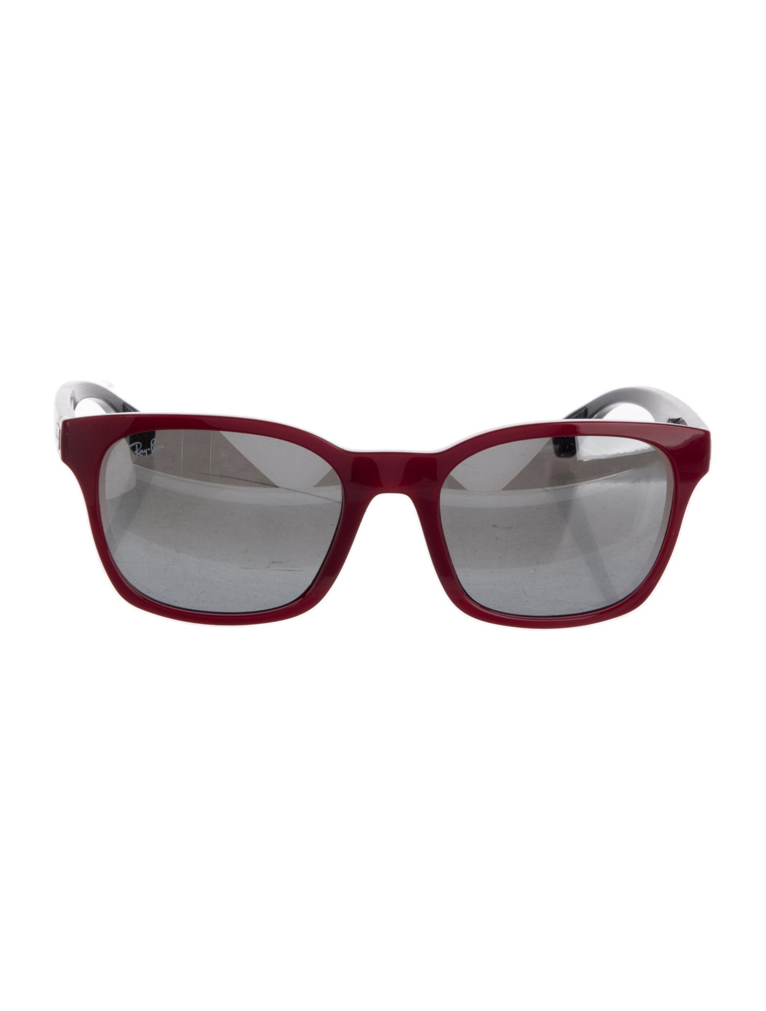 Ray-Ban RB4197 Signature Logo Sunglasses - Red Sunglasses, Accessories ...