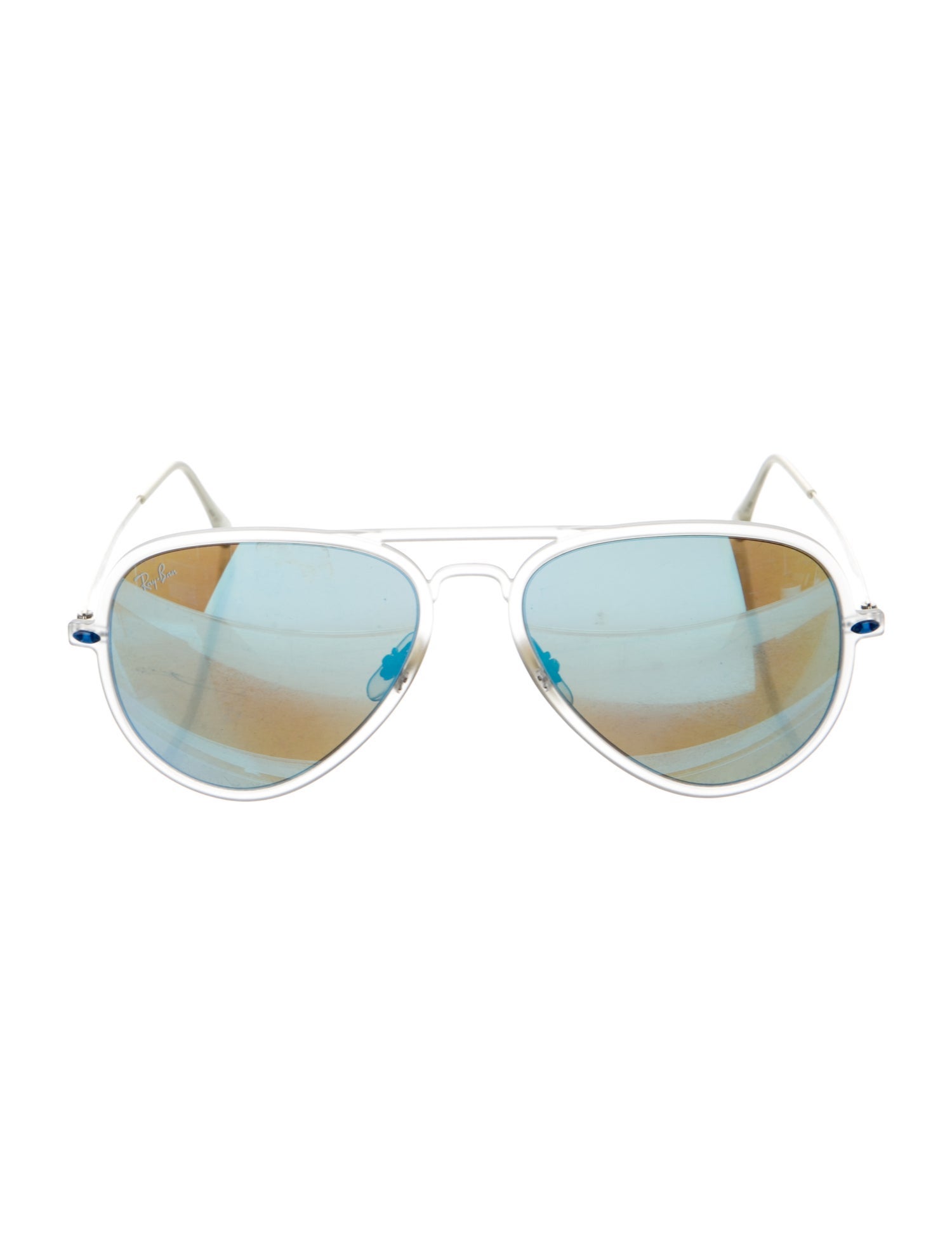 Ray-Ban Light Ray Aviator Sunglasses - White Sunglasses, Accessories ...