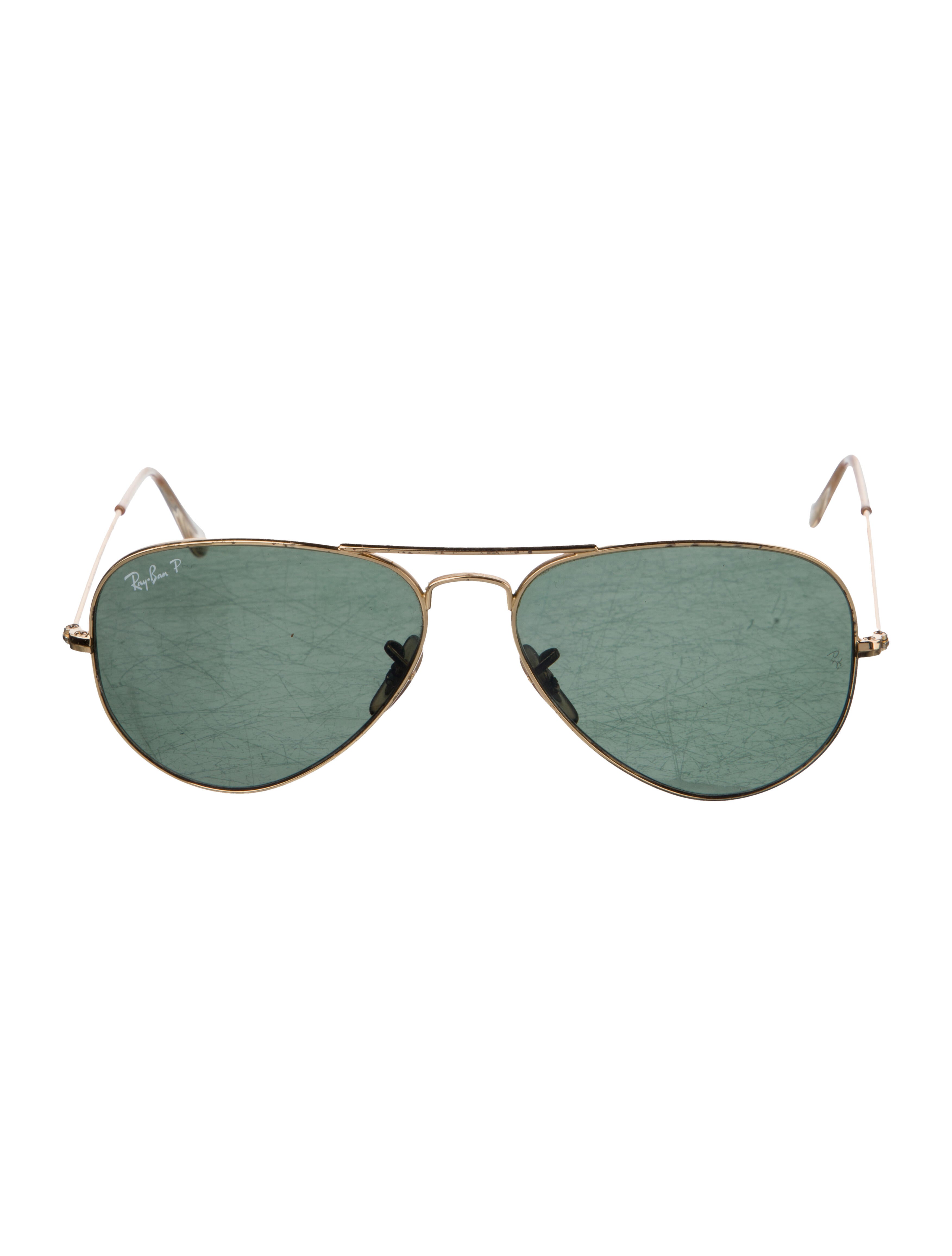 Ray-Ban Large Aviator Sunglasses - Gold Sunglasses, Accessories ...