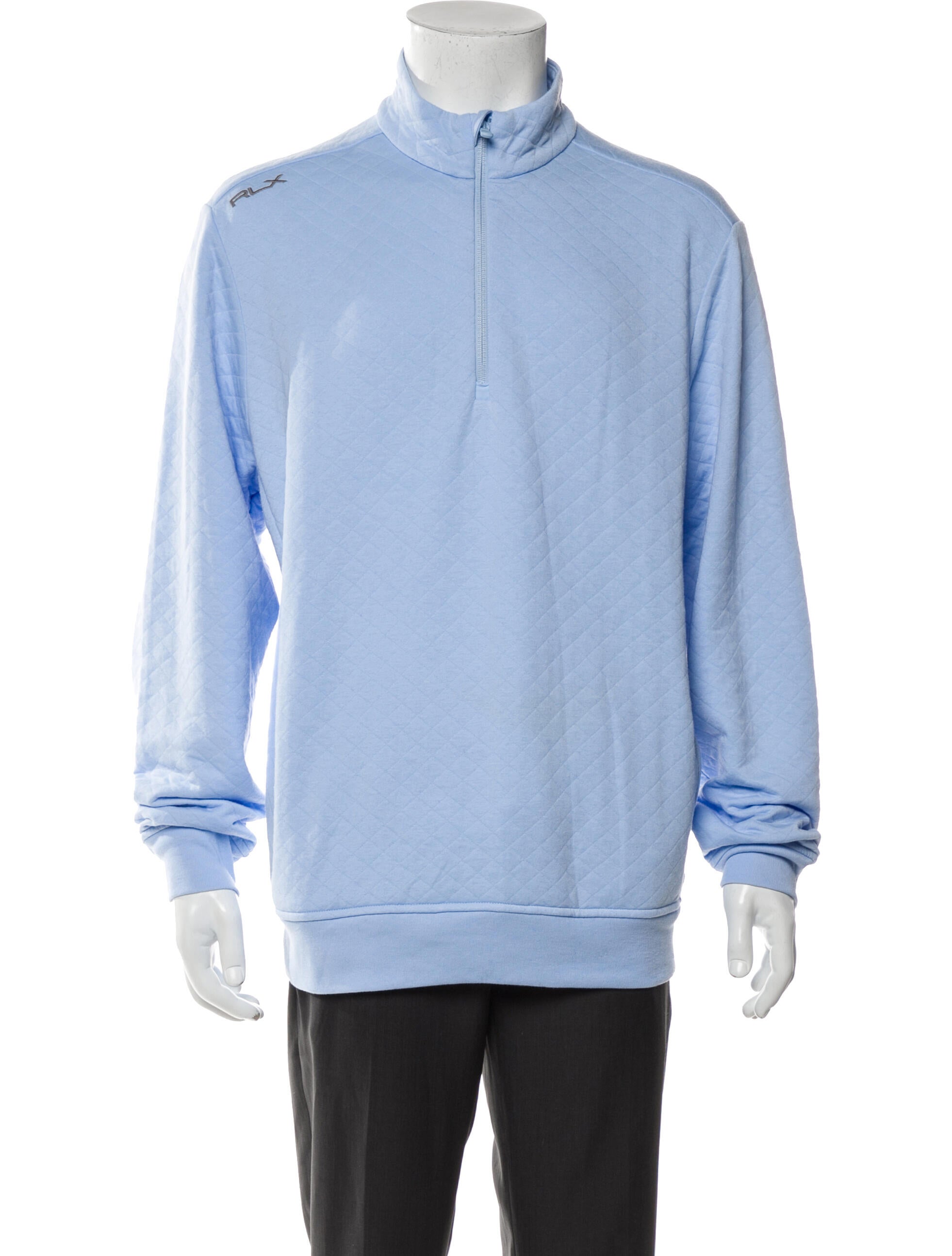 RLX by Ralph Lauren Turtleneck Long Sleeve Sweatshirt - Blue ...