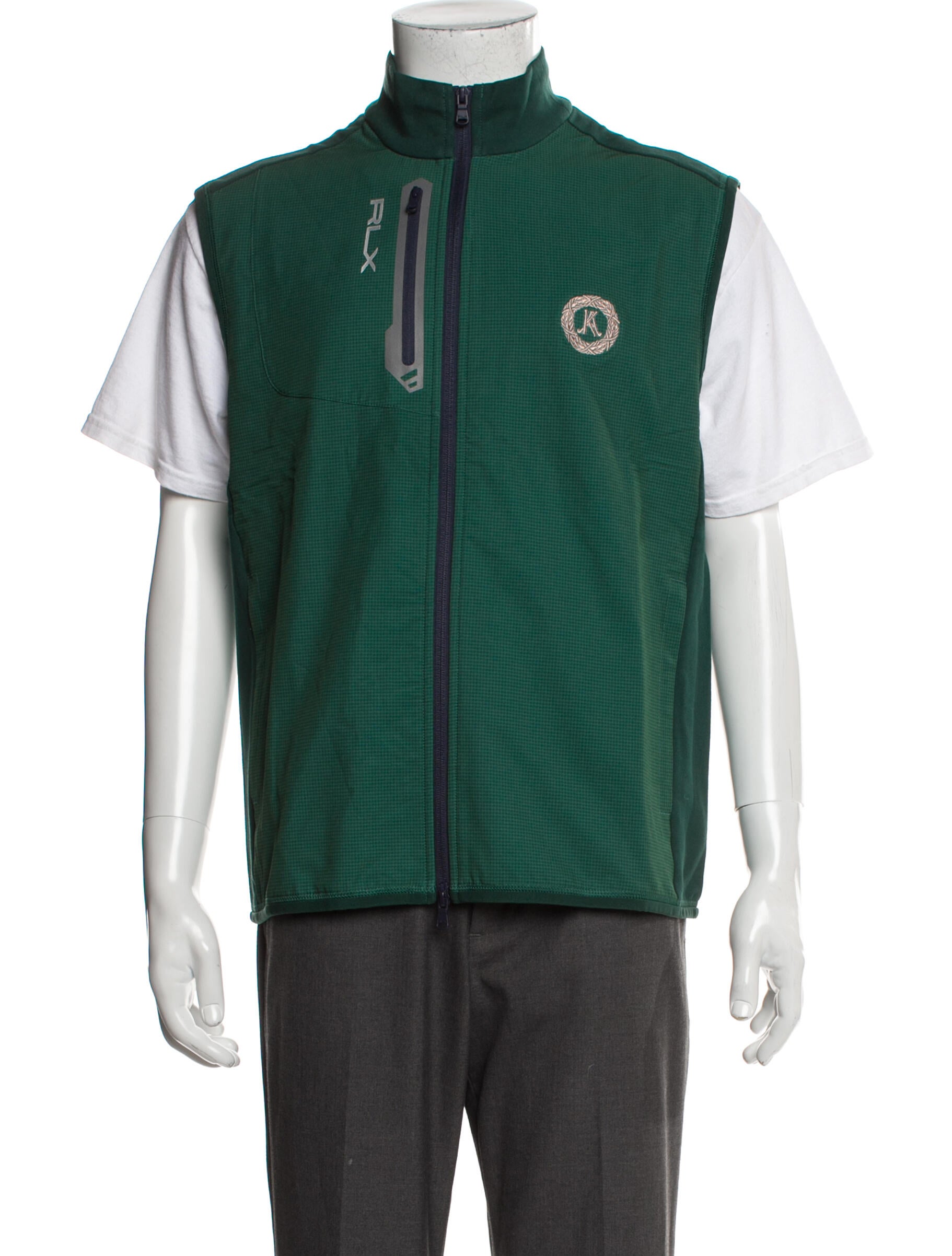 RLX by Ralph Lauren Striped Vest w/ Tags - Green Outerwear, Clothing ...