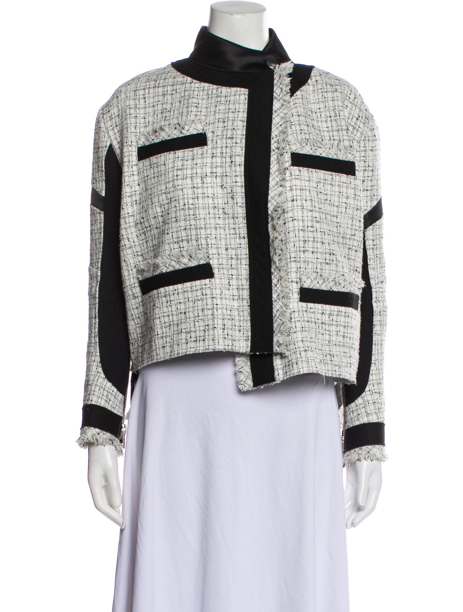 Sacai Tweed Pattern Evening Jacket - Grey Jackets, Clothing - WS138415 ...