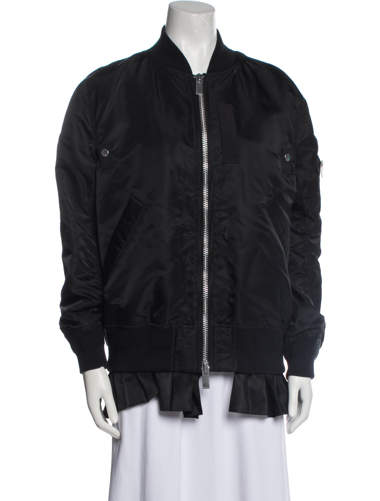 Sacai Bomber Jacket - Black Jackets, Clothing - WS140669 | The RealReal