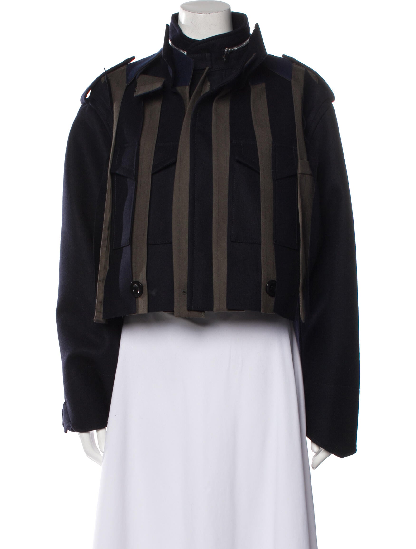 Sacai Wool Jacket - Blue Jackets, Clothing - WS141967 | The RealReal